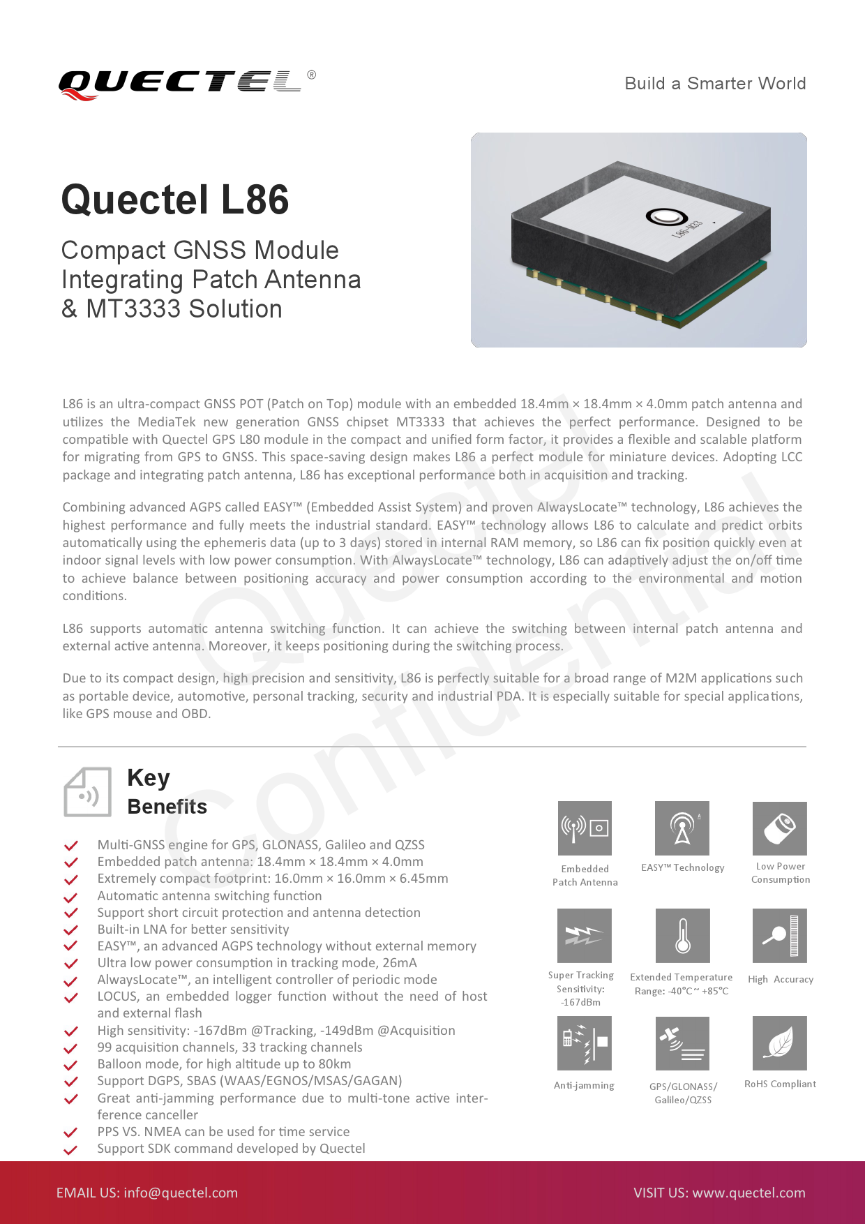 L86-M33_（Quectel(移远)）L86-M33中文资料_价格_PDF手册-立创电子商城