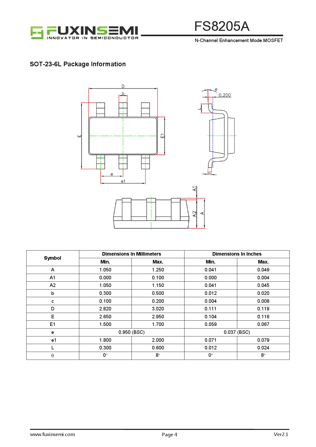 FS8205A_（FUXINSEMI(富芯森美)）FS8205A中文资料_价格_PDF手册-立创电子商城
