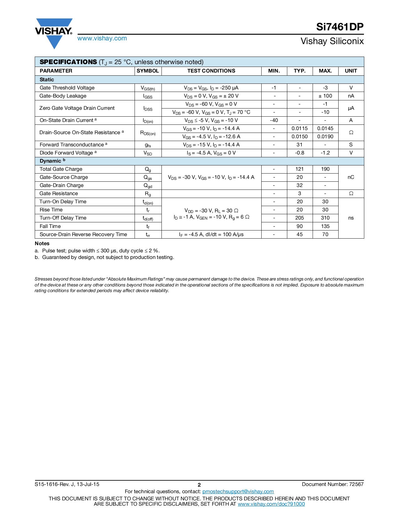 SI7461DP-T1-GE3_（VISHAY(威世)）SI7461DP-T1-GE3中文资料_价格_PDF手册-立创电子商城