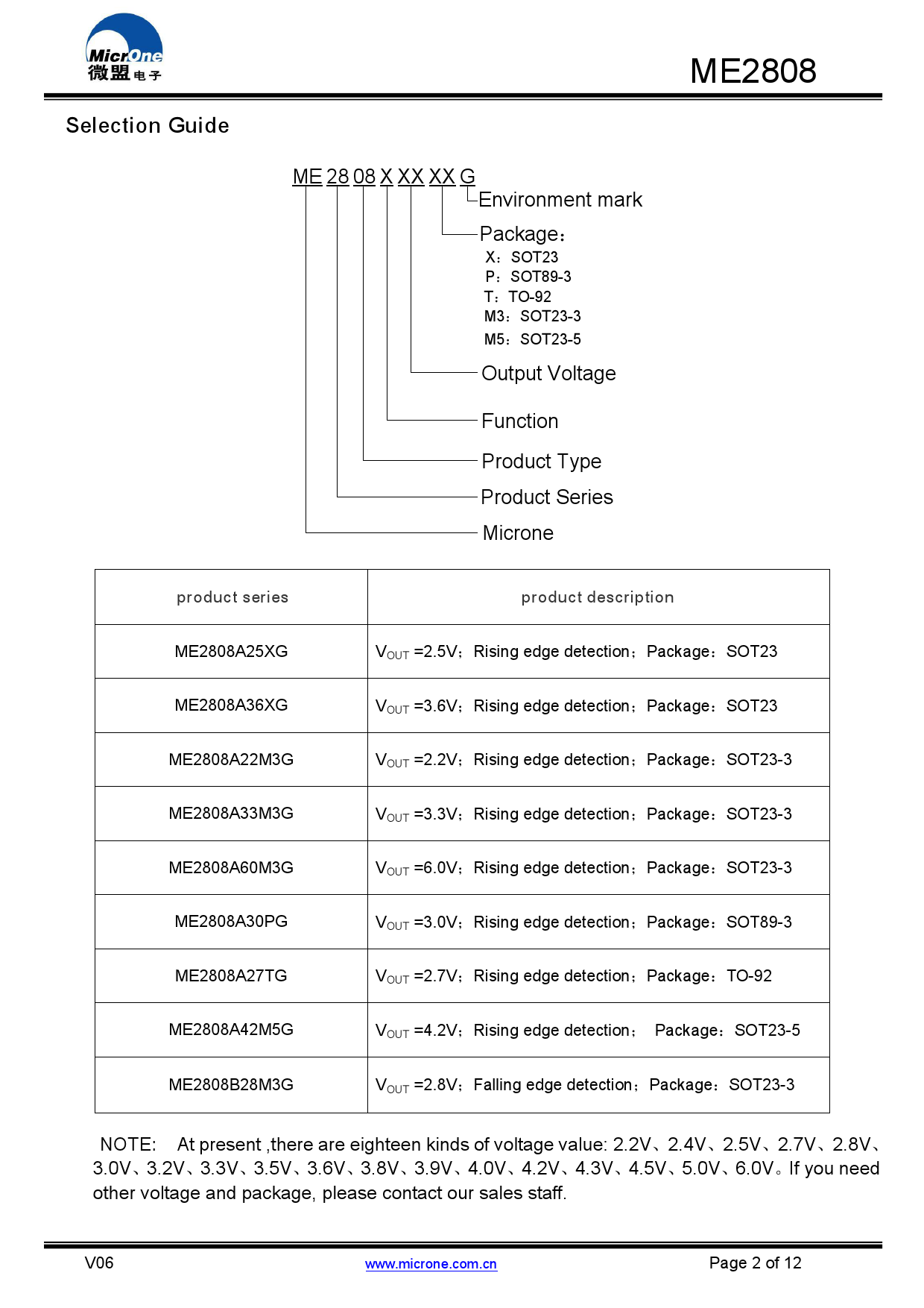 ME2808A33XG_（MICRONE(南京微盟)）ME2808A33XG中文资料_价格_PDF手册-立创电子商城