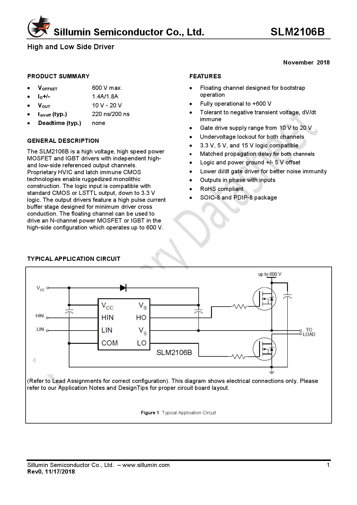 SLM2106BCA-13GTR_（Sillumin(数明半导体)）SLM2106BCA-13GTR中文资料_价格_PDF手册-立创电子商城