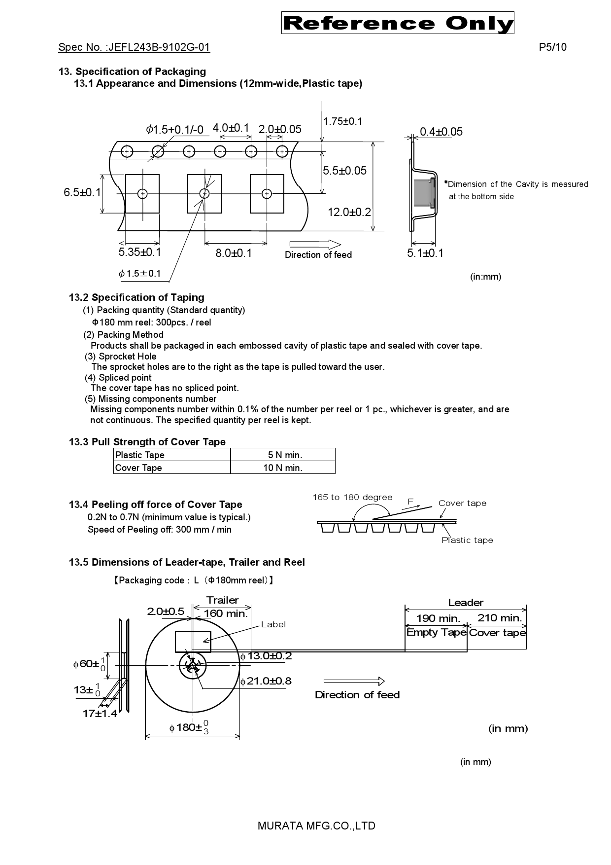 PLT5BPH5013R1SNL_（muRata(村田)）PLT5BPH5013R1SNL中文资料_价格_PDF手册-立创电子商城