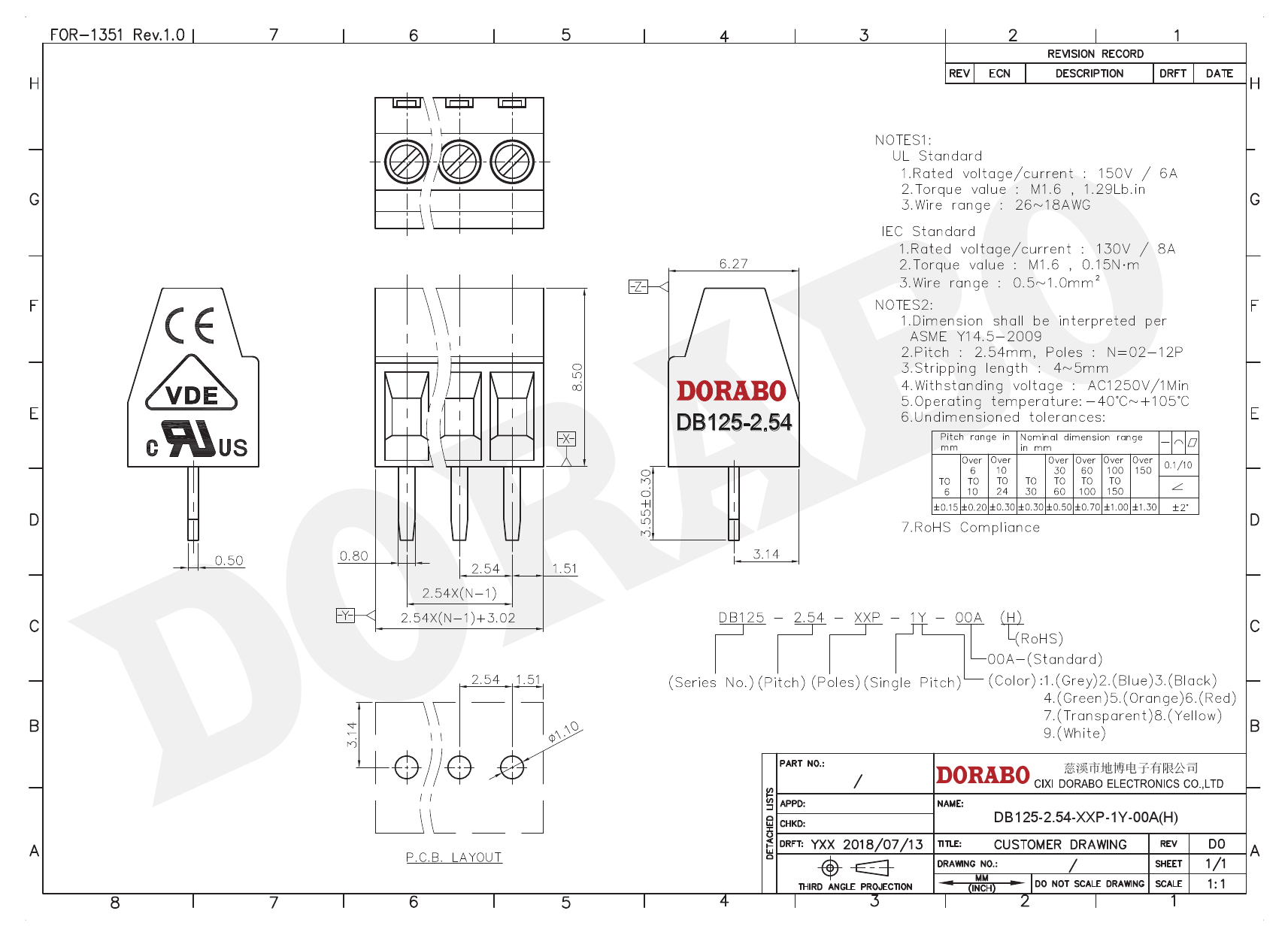 DB125-2.54-3P-GN_（DIBO(地博电气)）DB125-2.54-3P-GN中文资料_价格_PDF手册-立创电子商城