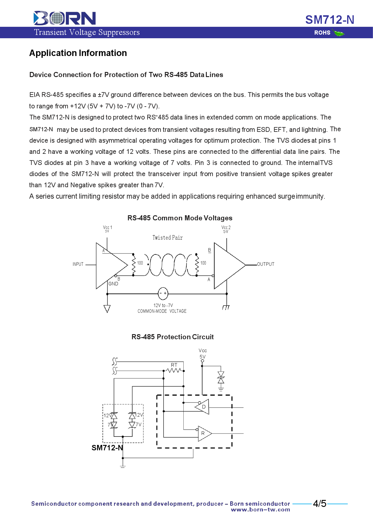 SM712-N_（BORN伯恩半导体）SM712-N中文资料_价格_PDF手册-立创电子商城