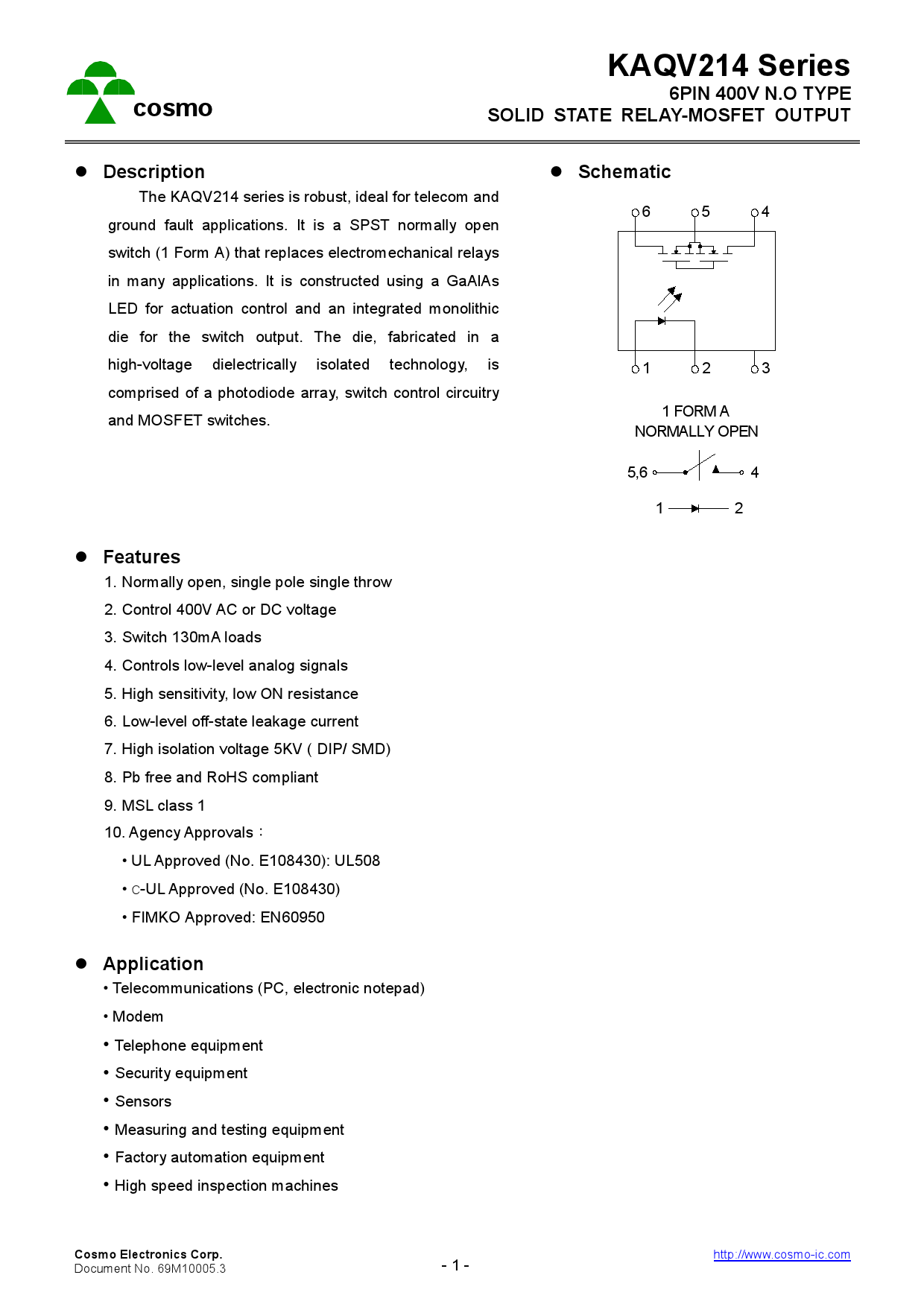 KAQV214A_（cosmo(冠西)）KAQV214A中文资料_价格_PDF手册-立创电子商城