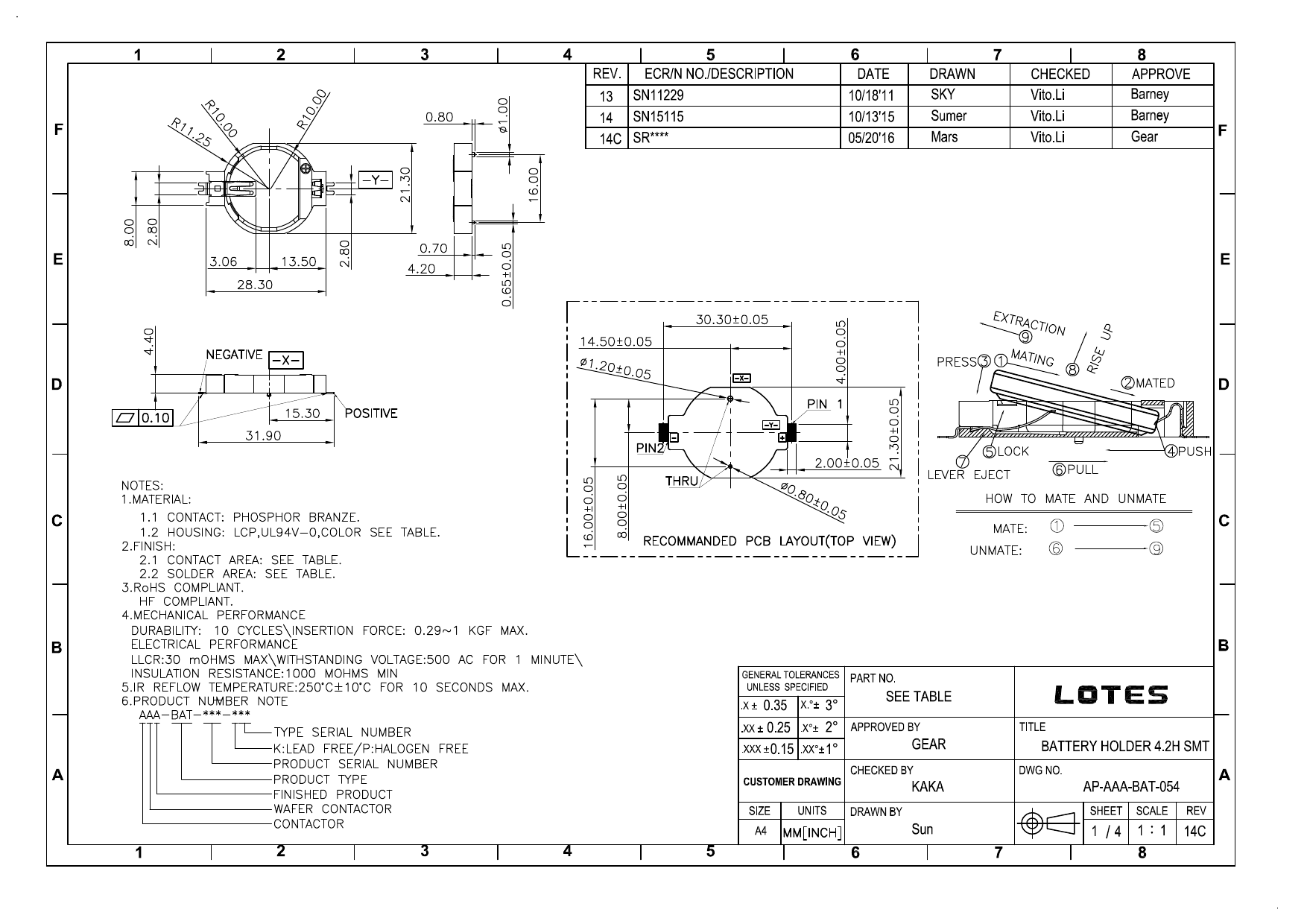 AAA-BAT-054-P06_（LOTES(嘉澤端子)）AAA-BAT-054-P06中文资料_价格_PDF手册-立创电子商城