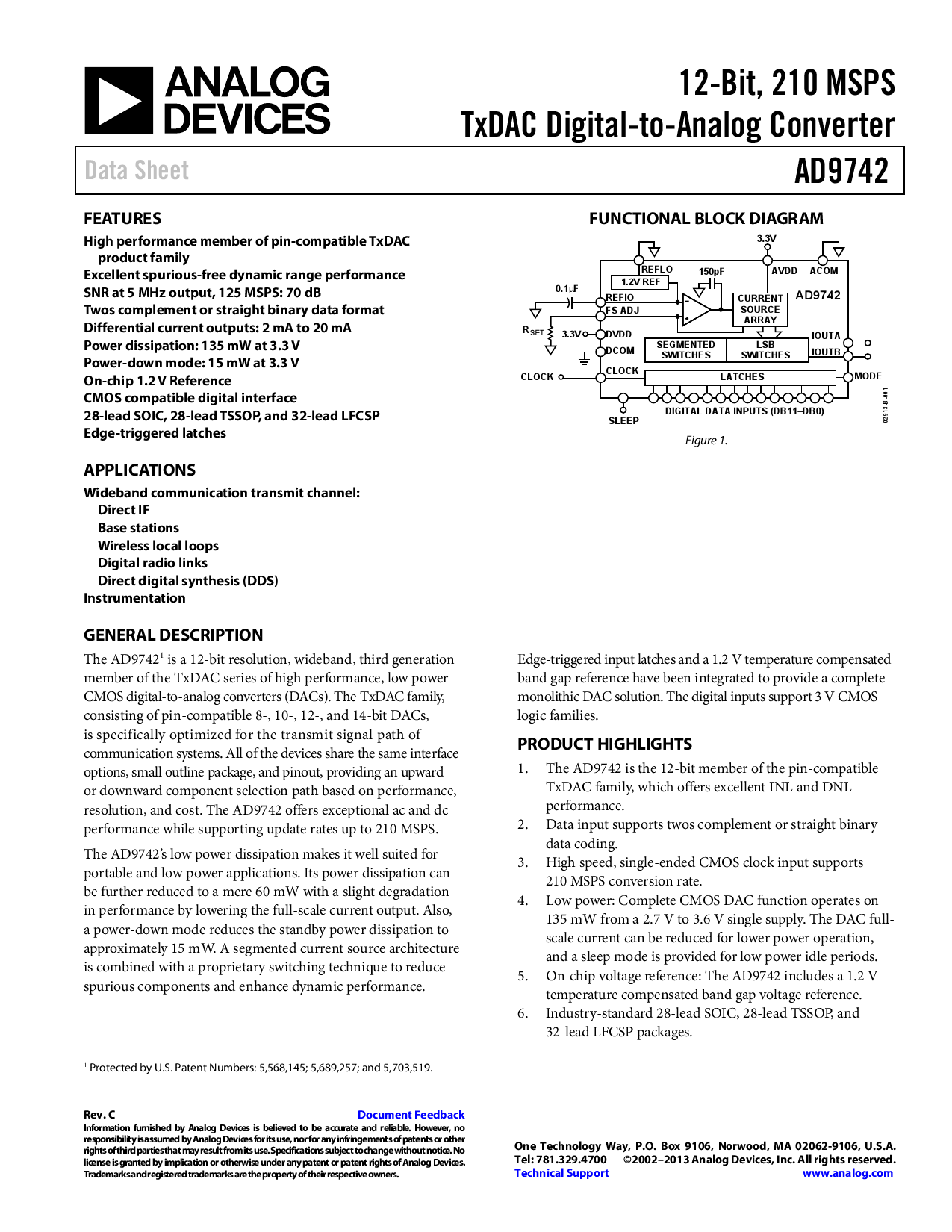 AD9742ACPZ_（ADI(亚德诺)/LINEAR(凌特)）AD9742ACPZ中文资料_价格_PDF手册-立创电子商城