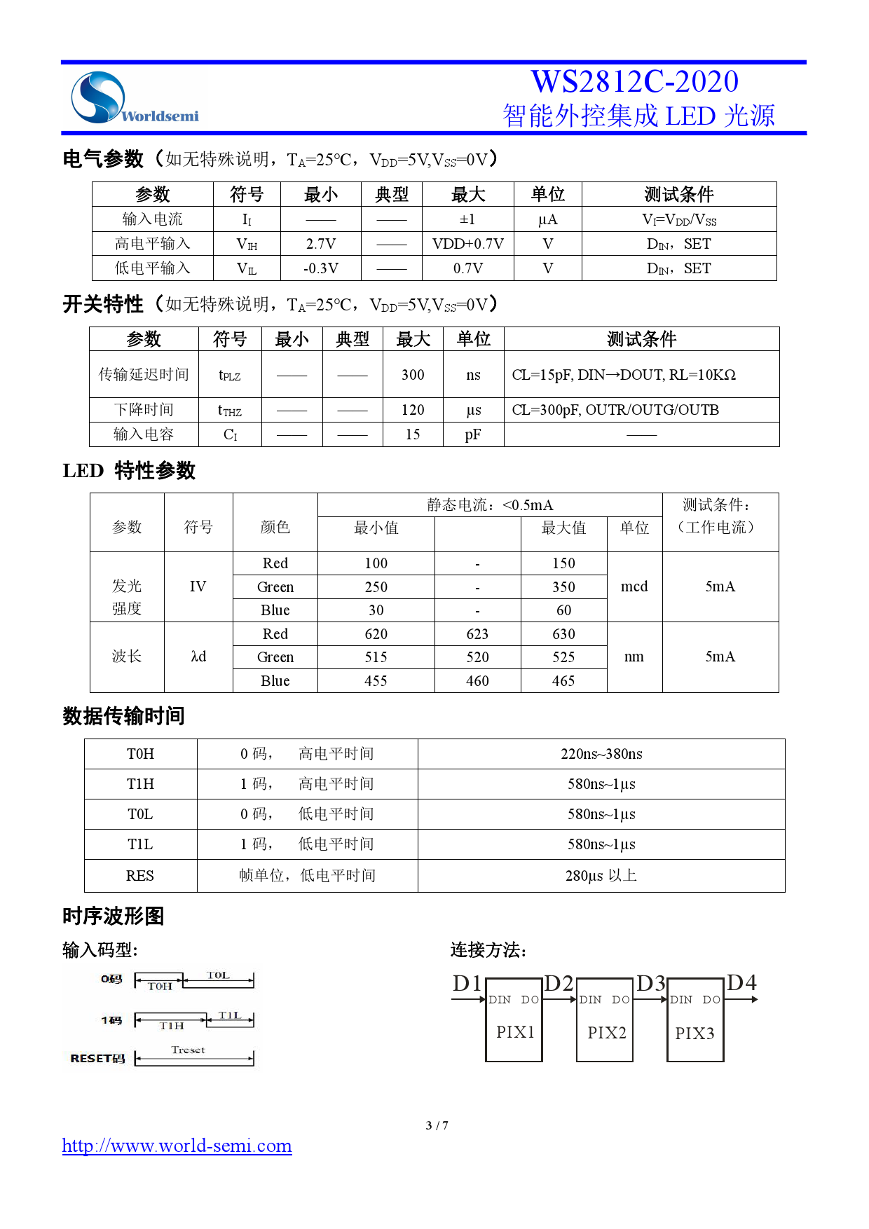 WS2812C-2020_（worldsemi）WS2812C-2020中文资料_价格_PDF手册-立创电子商城