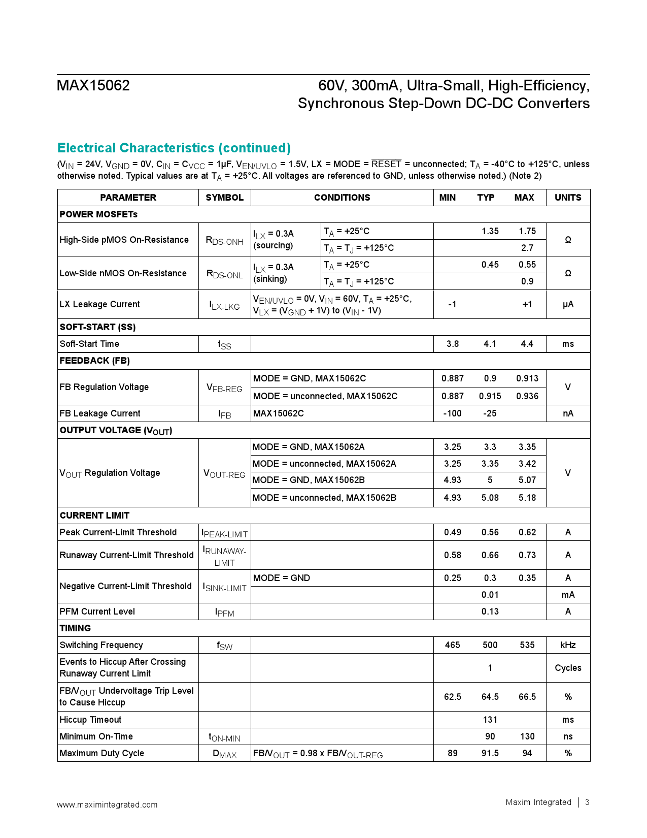 MAX15062CATA+T_（MAXIM(美信)）MAX15062CATA+T中文资料_价格_PDF手册-立创电子商城