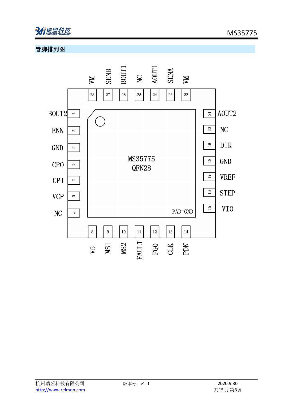 MS35775_（杭州瑞盟）MS35775中文资料_价格_PDF手册-立创电子商城