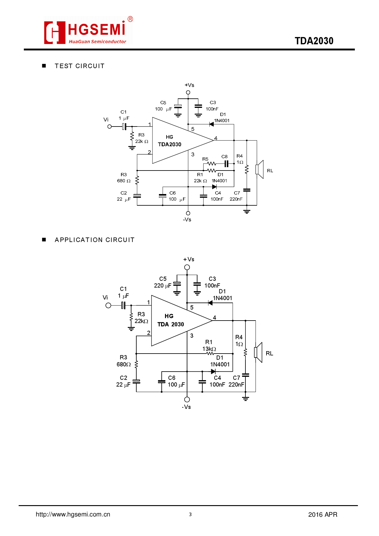 TDA2030_（HGSEMI(华冠)）TDA2030中文资料_价格_PDF手册-立创电子商城