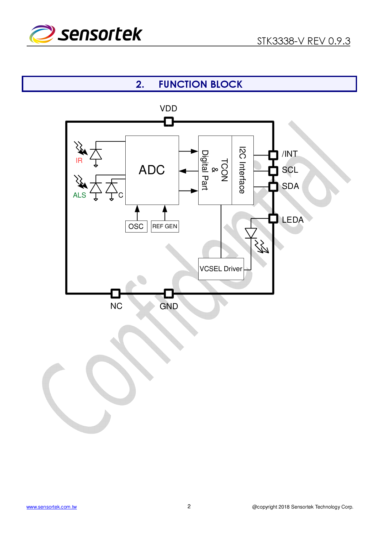 STK3338-V_（SENSORTEK(昇佳)）STK3338-V中文资料_价格_PDF手册-立创电子商城