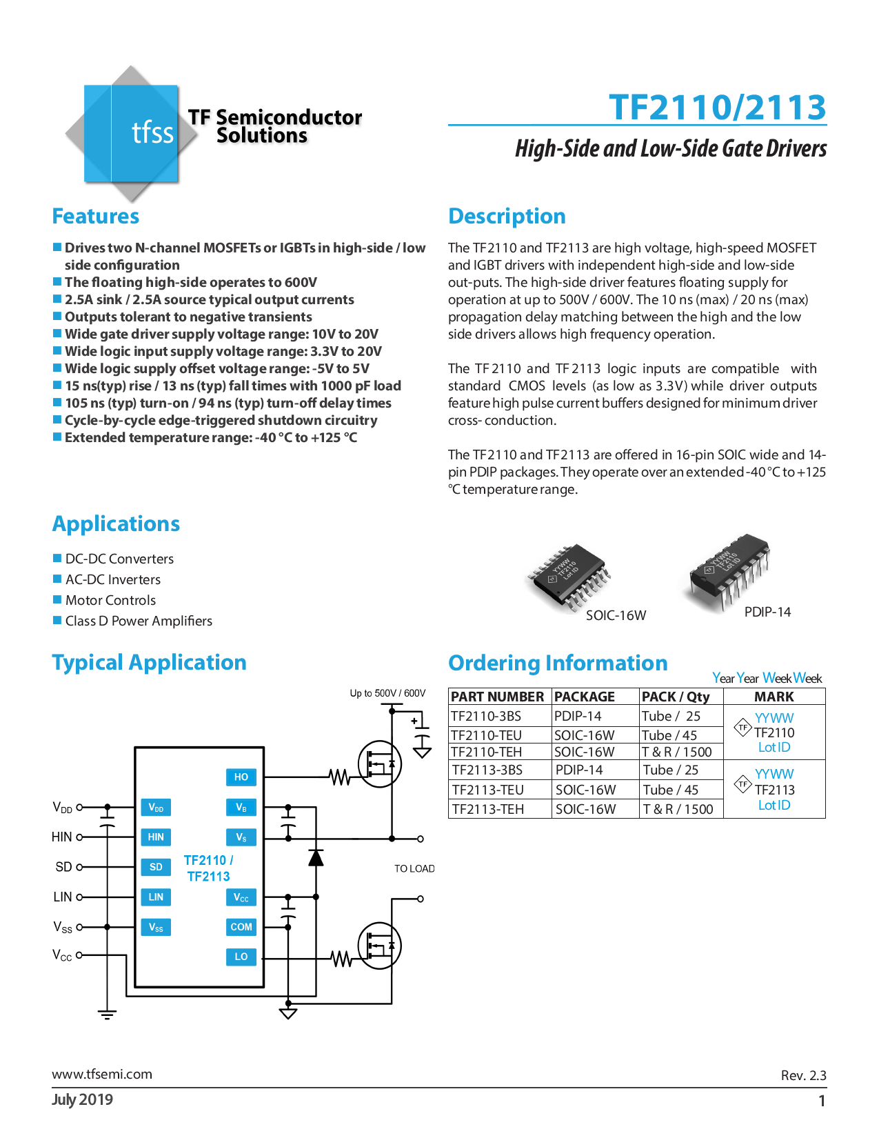 TF2113-3BS_（TFSS(德律风根)）TF2113-3BS中文资料_价格_PDF手册-立创电子商城