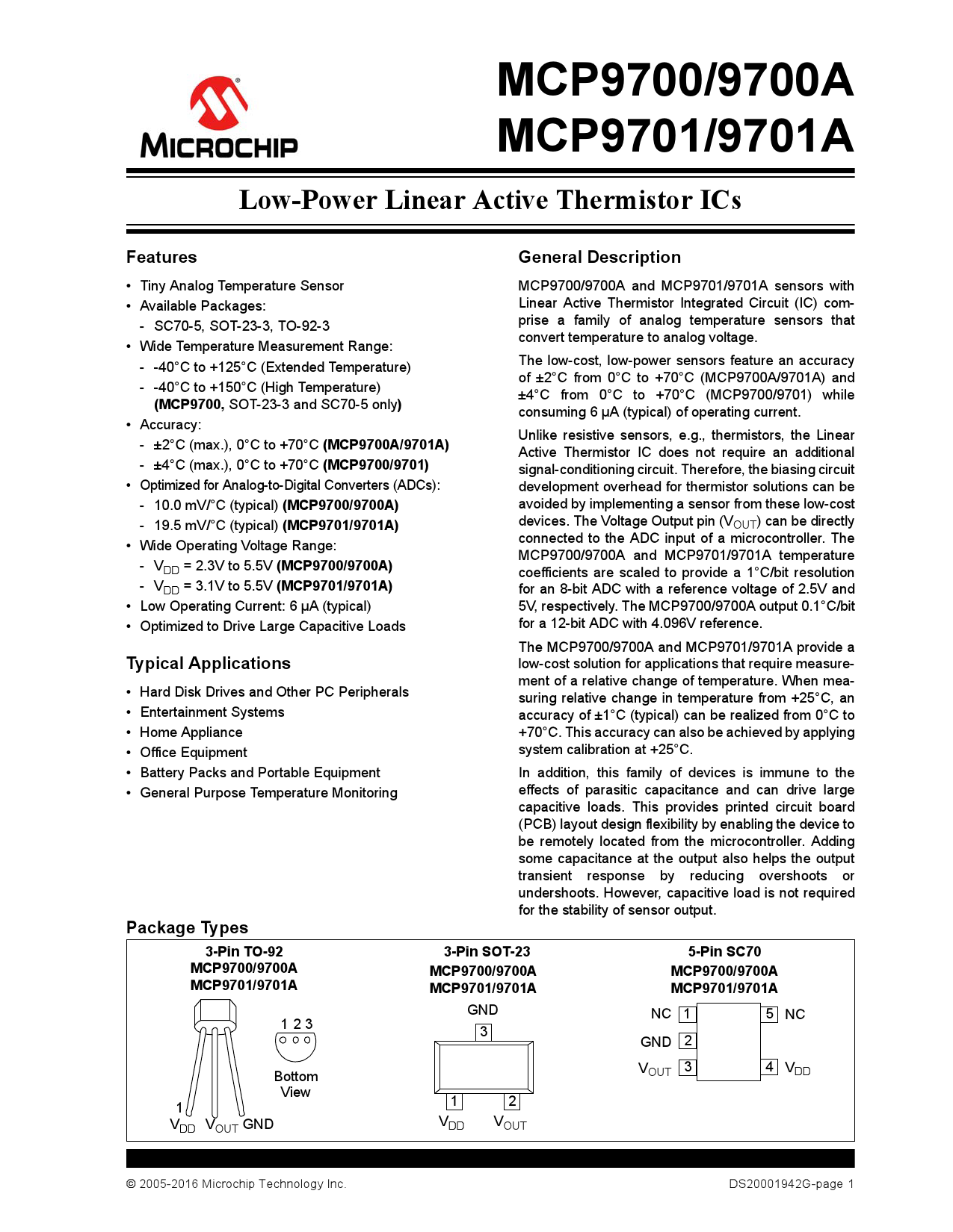 MCP9700A-E/TO_（MICROCHIP(美国微芯)）MCP9700A-E/TO中文资料_价格_PDF手册-立创电子商城