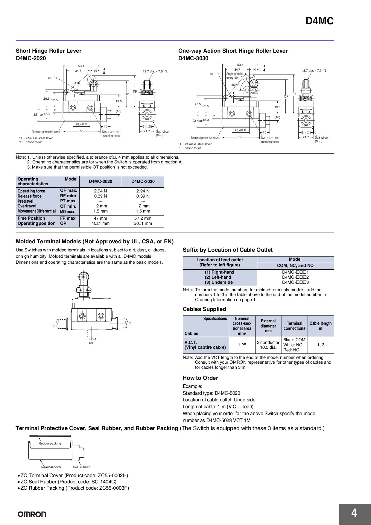 D4MC-5000_（OMRON(欧姆龙)）D4MC-5000中文资料_价格_PDF手册-立创电子商城