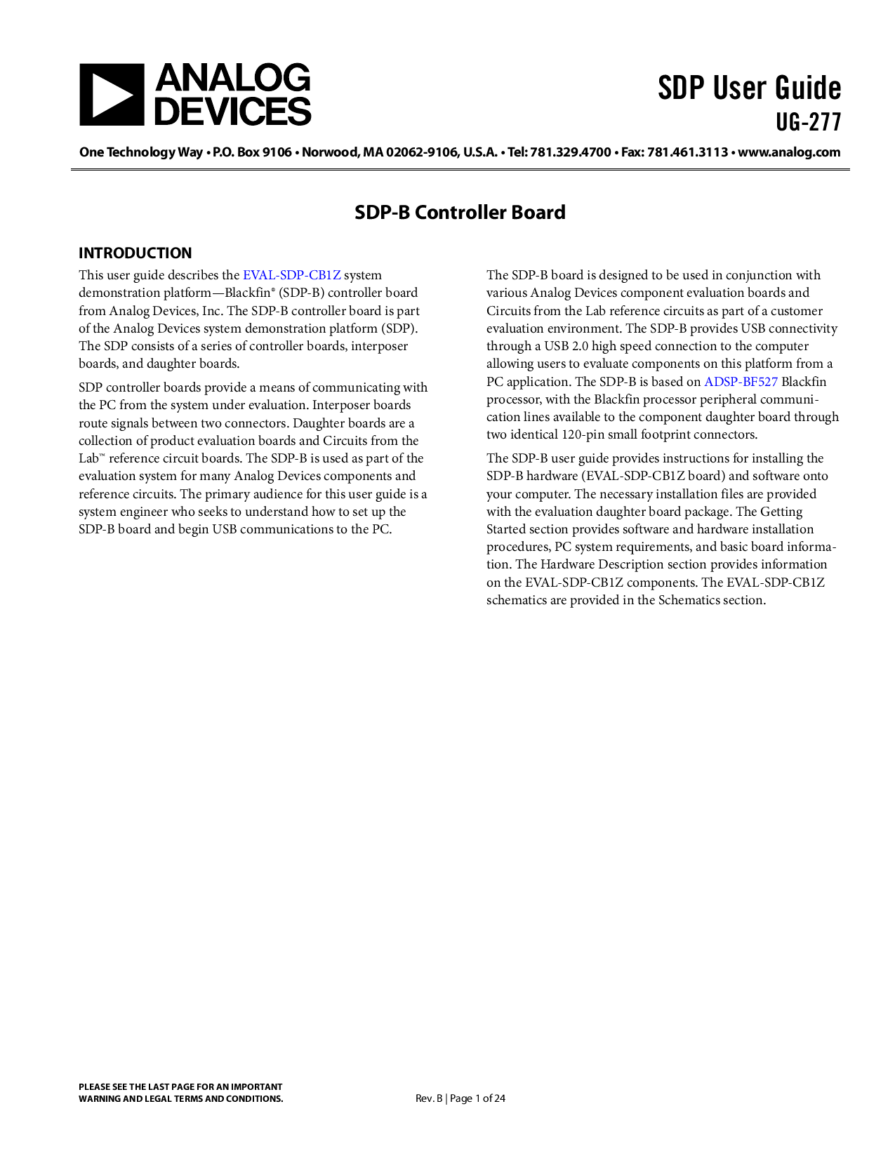 EVAL-SDP-CB1Z_（ADI(亚德诺)）EVAL-SDP-CB1Z中文资料_价格_PDF手册-立创电子商城