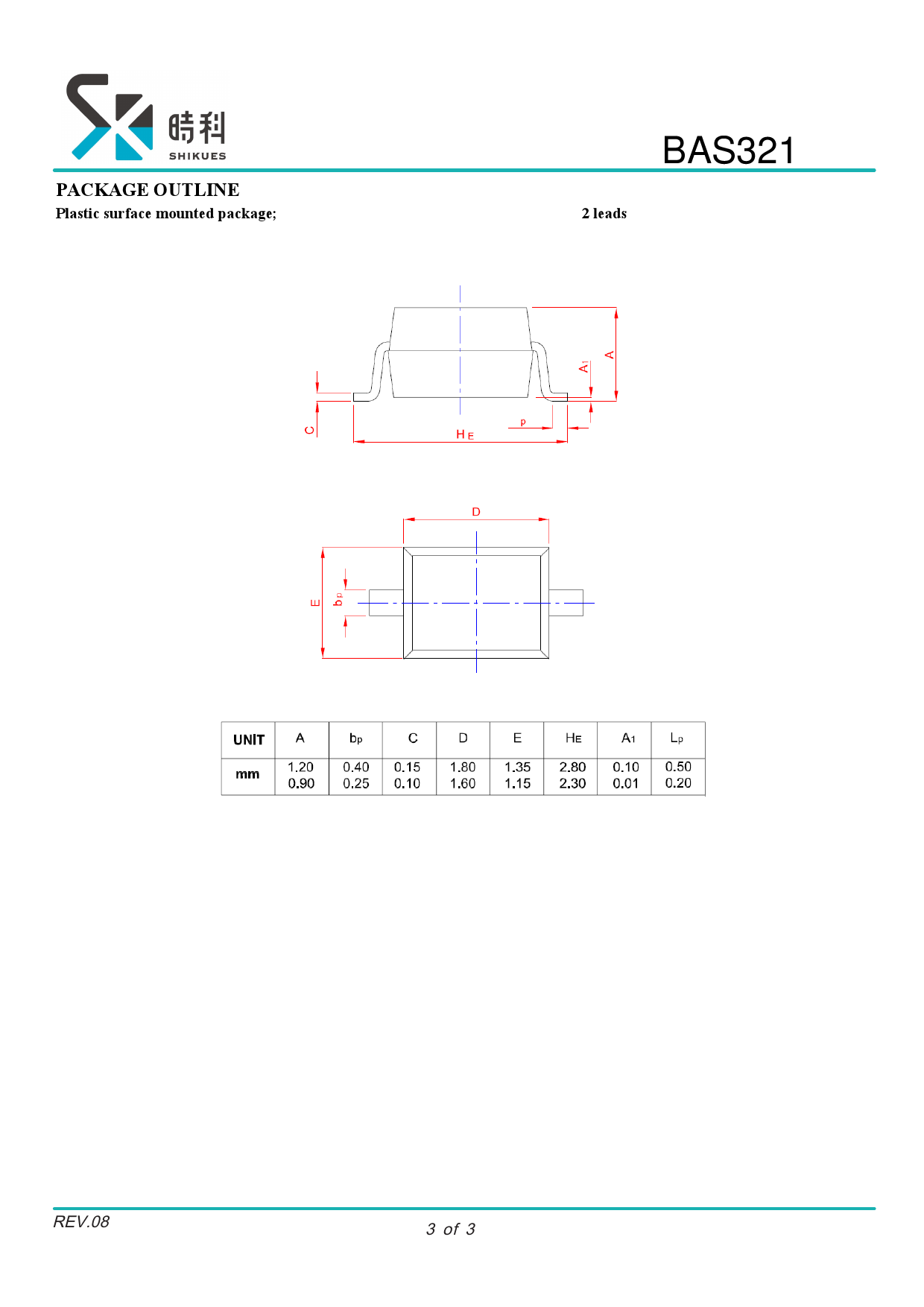 BAS321_（SHIKUES(时科)）BAS321中文资料_价格_PDF手册-立创电子商城