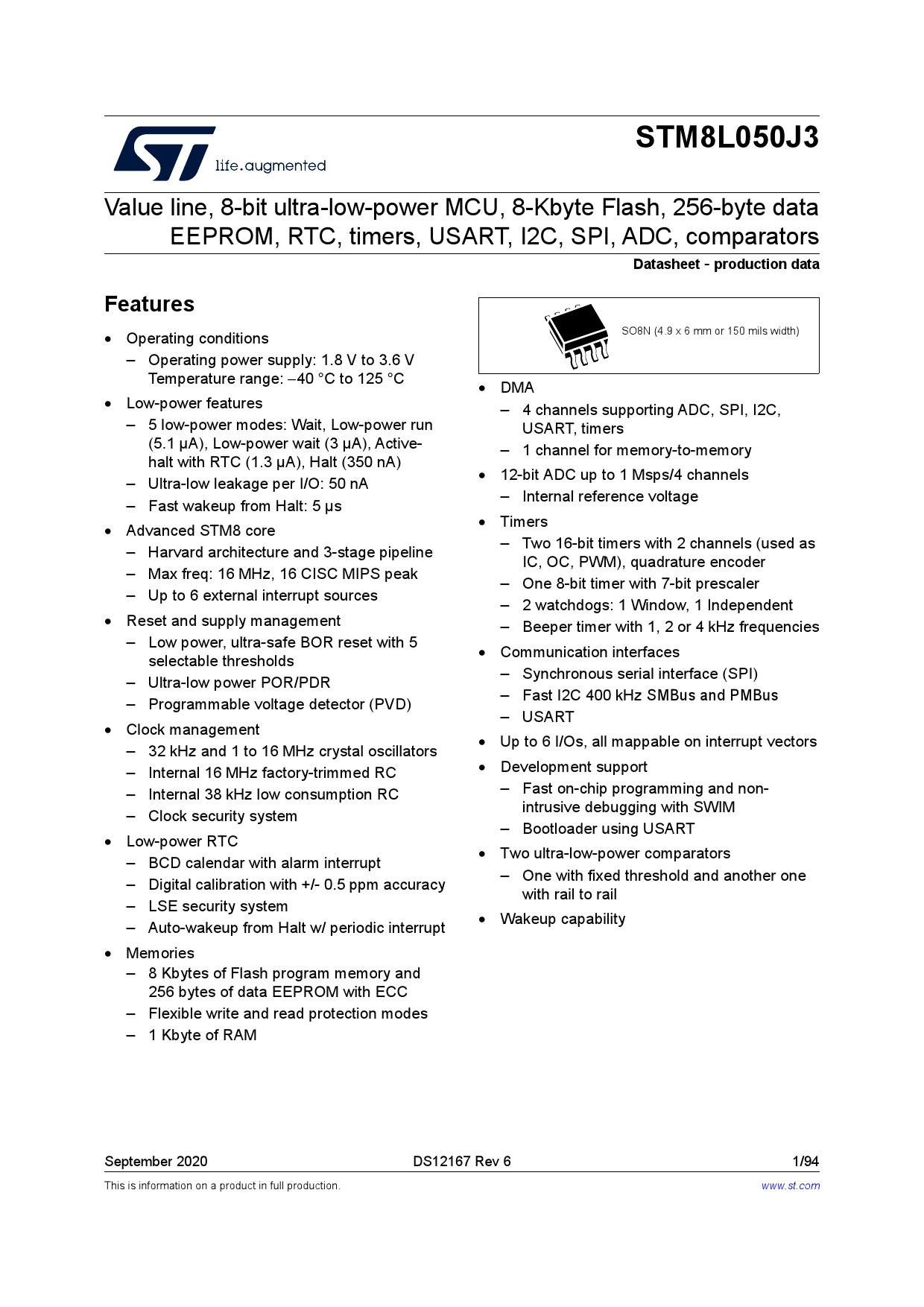 STM8L050J3M3_（ST(意法半导体)）STM8L050J3M3中文资料_价格_PDF手册-立创电子商城