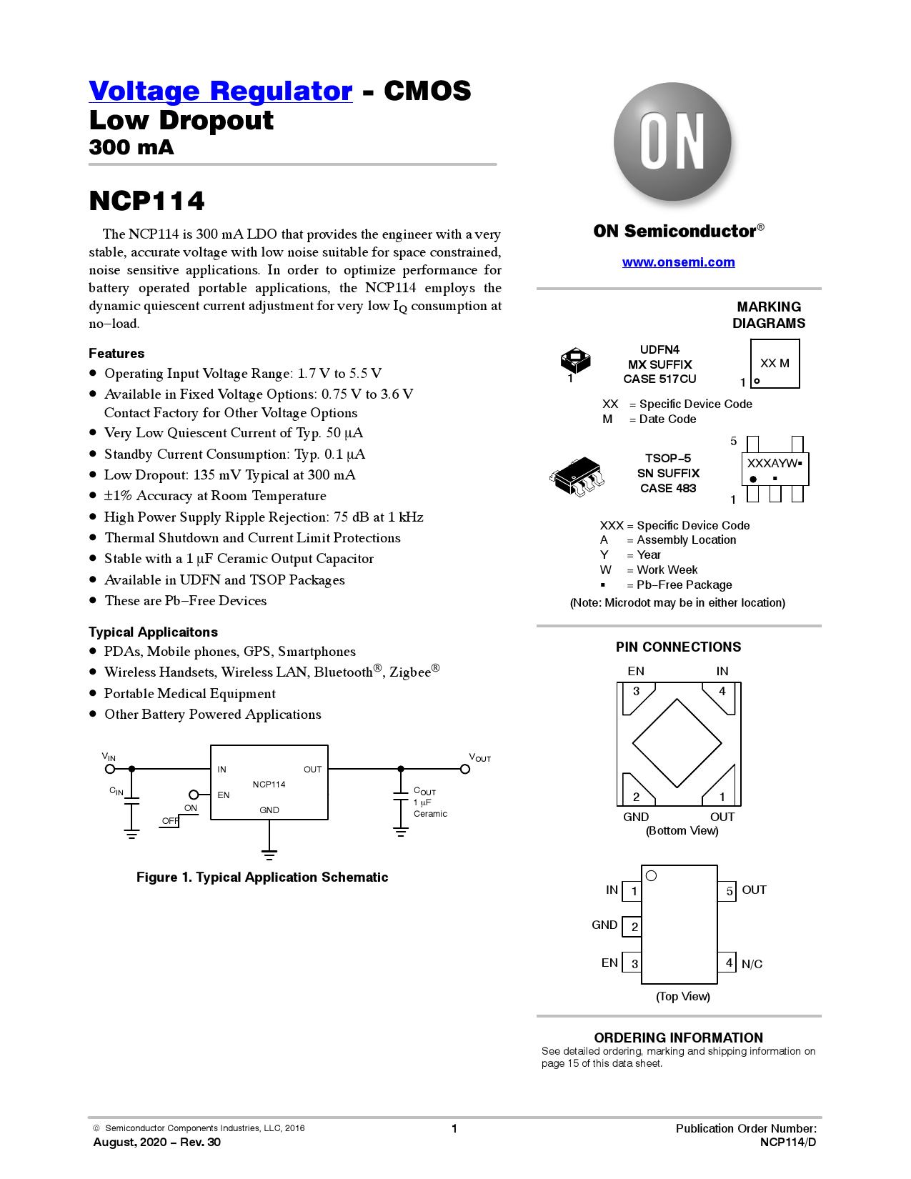 NCP114AMX180TCG_（onsemi(安森美)）NCP114AMX180TCG中文资料_价格_PDF手册-立创电子商城