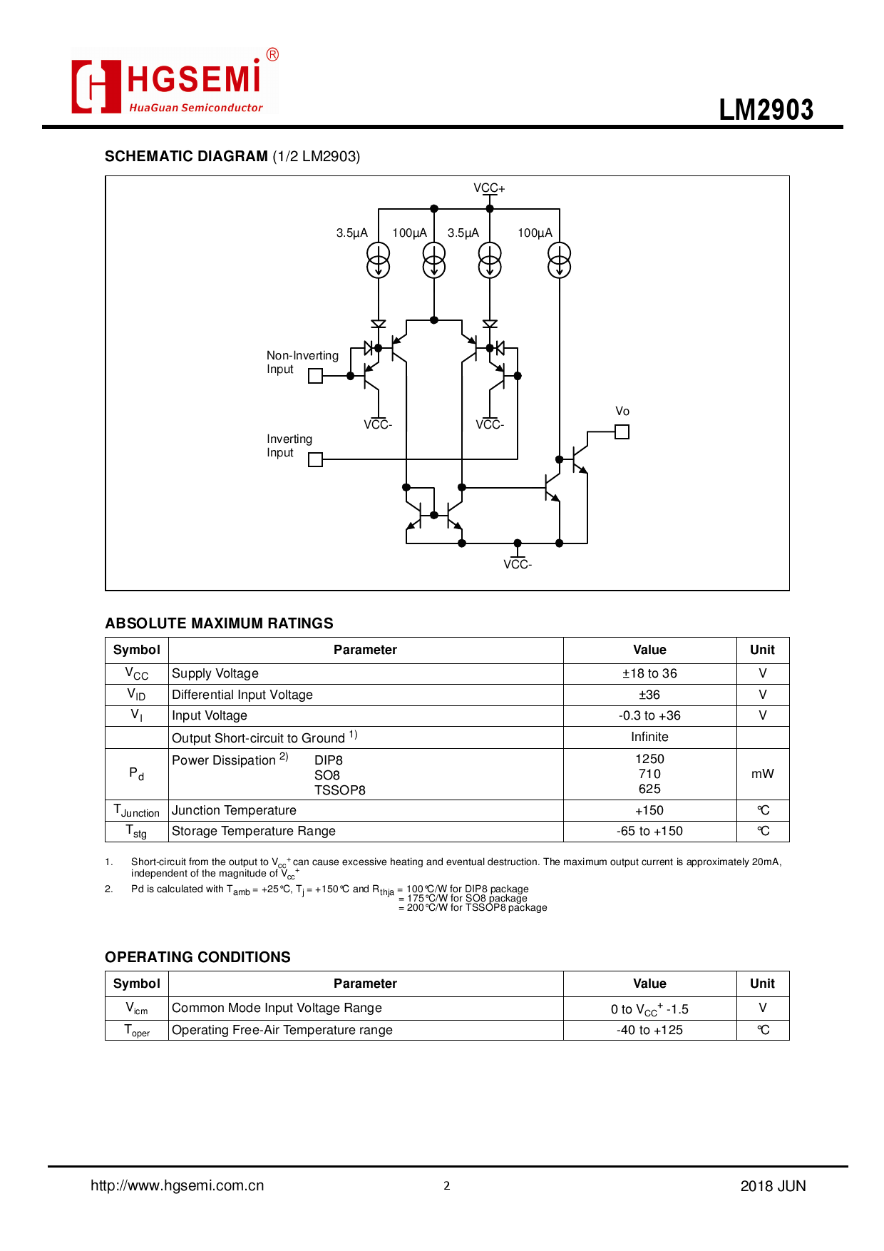 LM2903M/TR_（HGSEMI(华冠)）LM2903M/TR中文资料_价格_PDF手册-立创电子商城