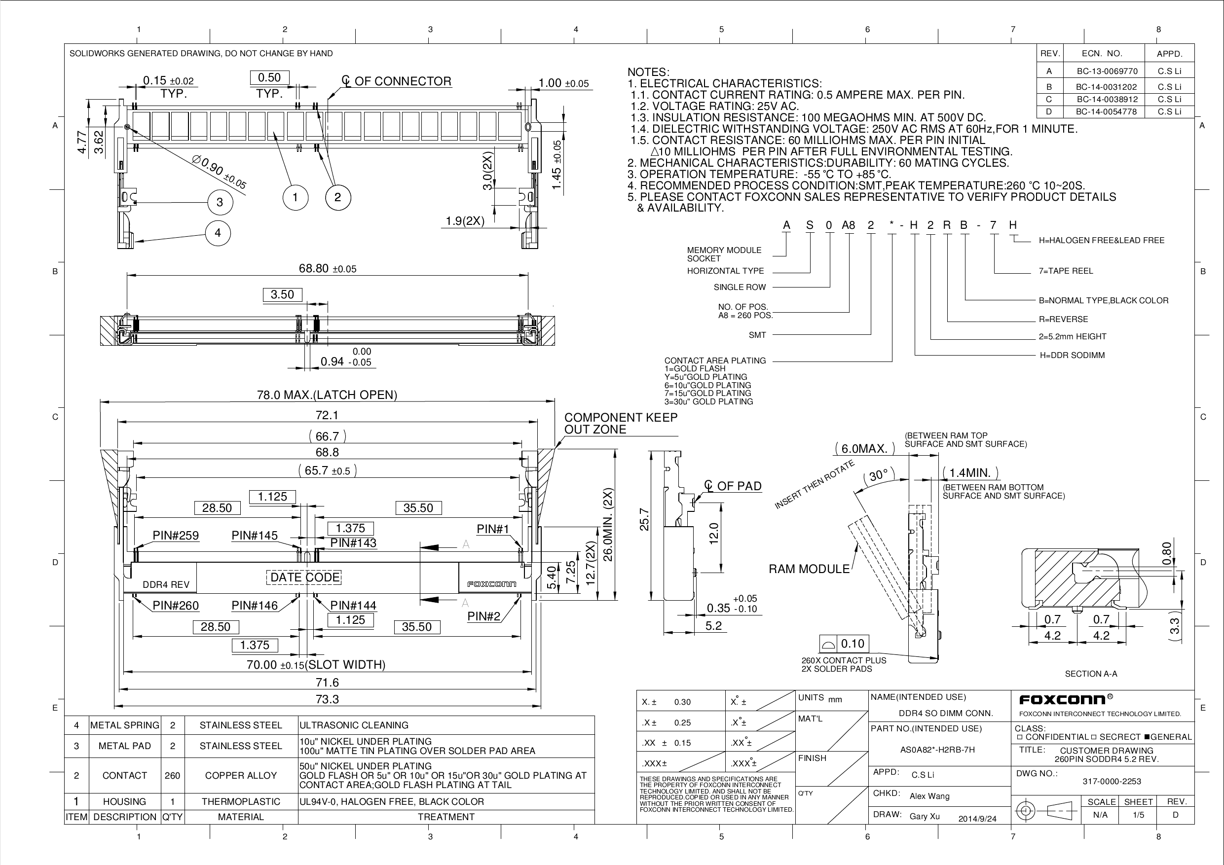 AS0A826-H2RB-7H_（FOXCONN(富士康)）AS0A826-H2RB-7H中文资料_价格_PDF手册-立创电子商城