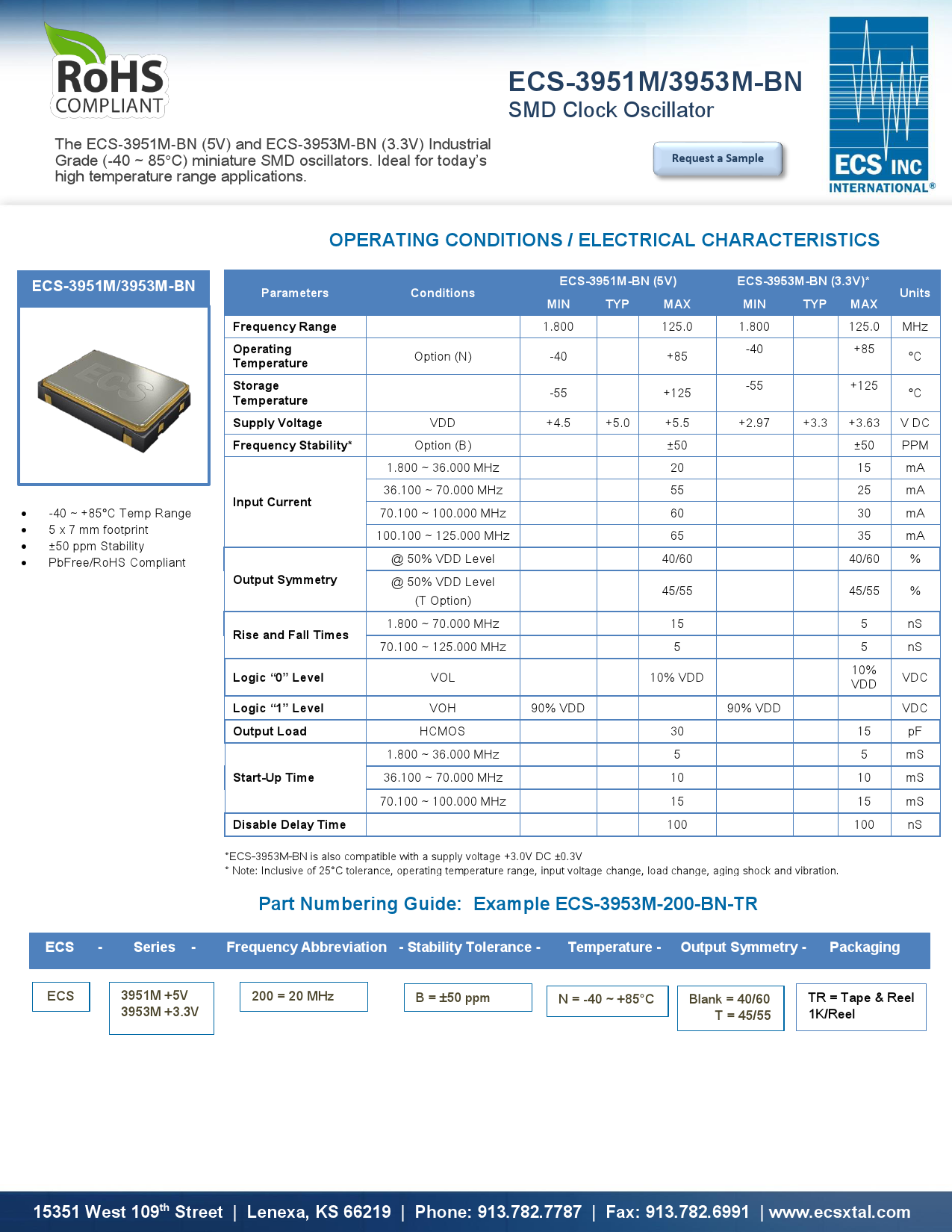 ECS-3953M-080-BN-TR_（ECS）ECS-3953M-080-BN-TR中文资料_价格_PDF手册-立创电子商城