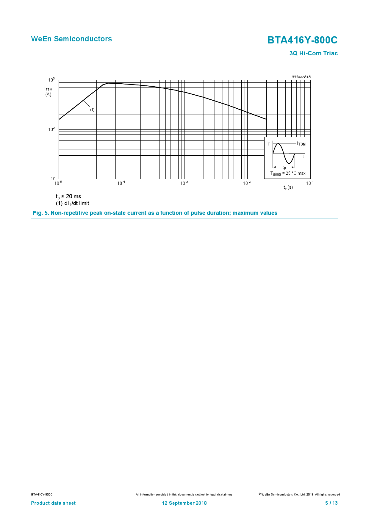 BTA416Y-800C,127_（WeEn(瑞能)）BTA416Y-800C,127中文资料_价格_PDF手册-立创电子商城