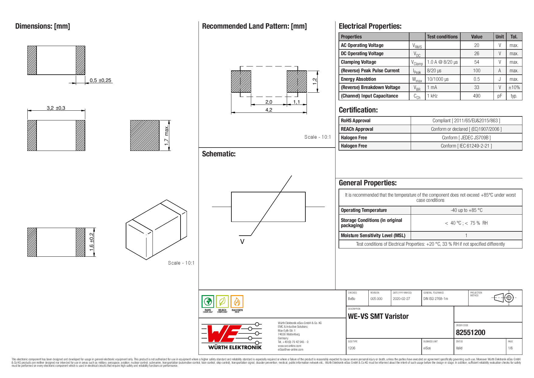 82551200_（Wurth(伍尔特)）82551200中文资料_价格_PDF手册-立创电子商城