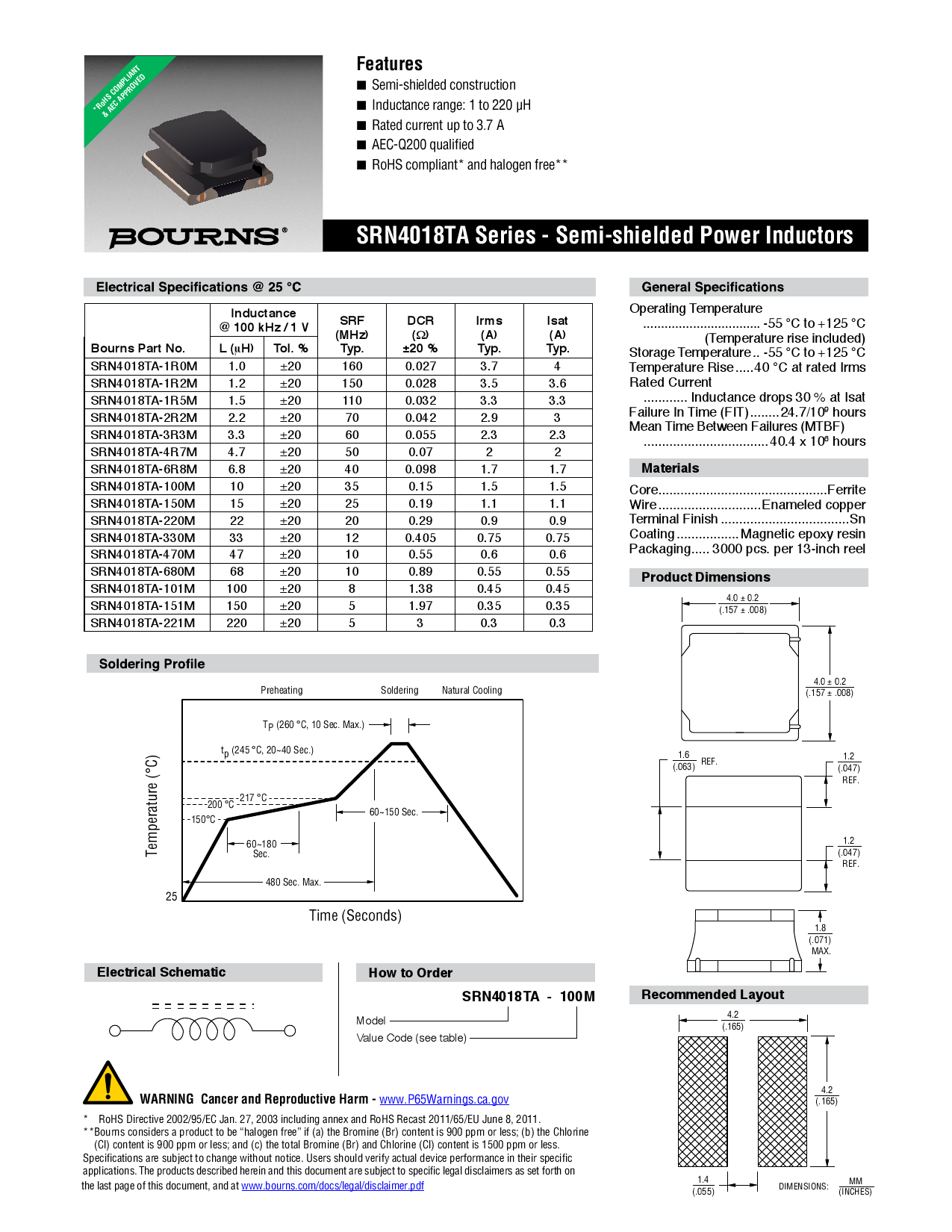 SRN4018TA-4R7M_（BOURNS）SRN4018TA-4R7M中文资料_价格_PDF手册-立创电子商城