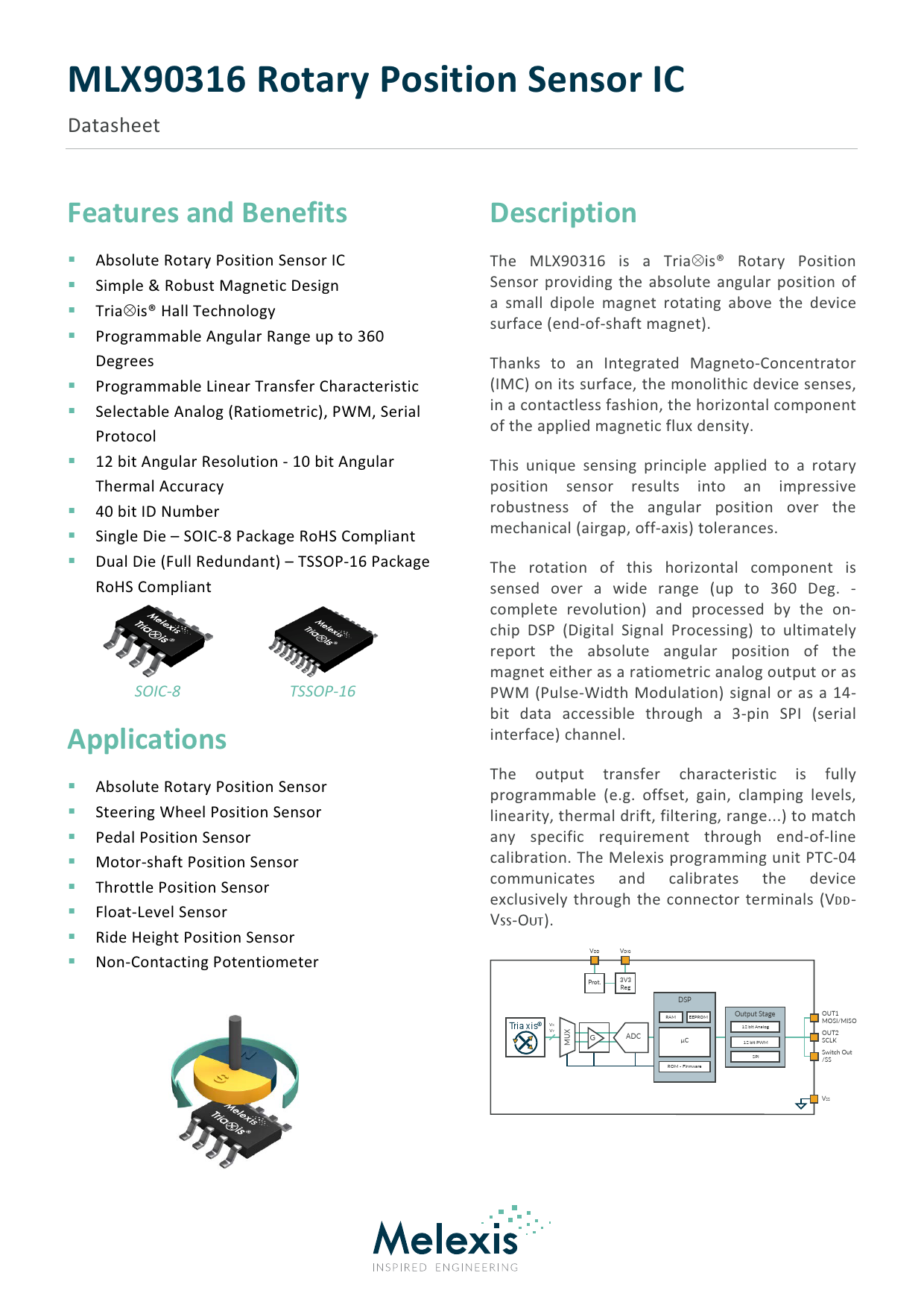 MLX90316KDC-BCG-300-SP_（Melexis(比利时迈来芯)）MLX90316KDC-BCG-300-SP中文资料_价格 ...