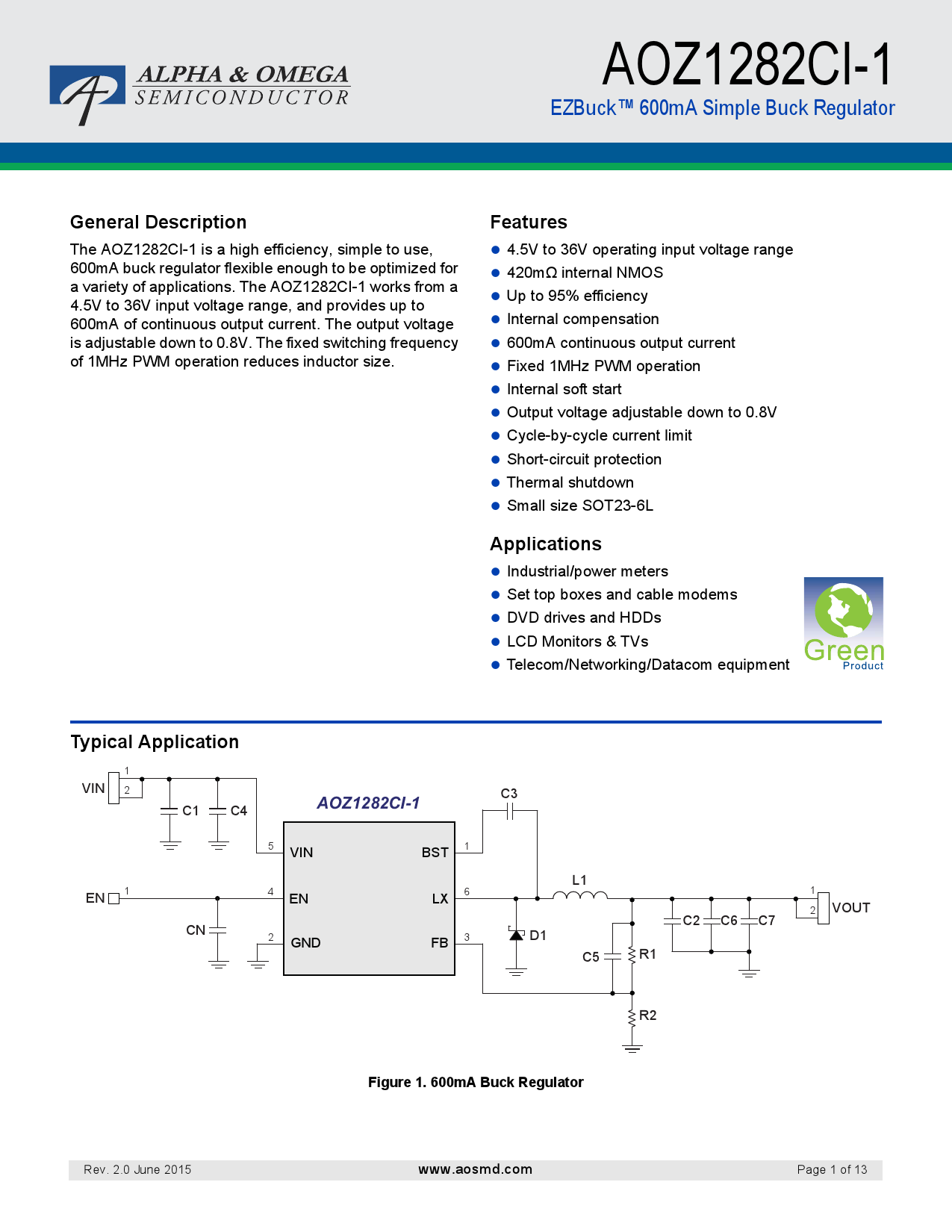 AOZ1282CI-1_（AOS）AOZ1282CI-1中文资料_价格_PDF手册-立创电子商城