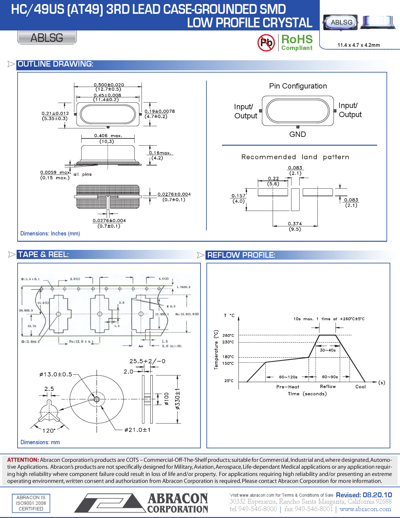 ABLSG-19.6608MHZ-D2Y-T_（ABRACON）ABLSG-19.6608MHZ-D2Y-T中文资料_价格_PDF手册-立创电子商城