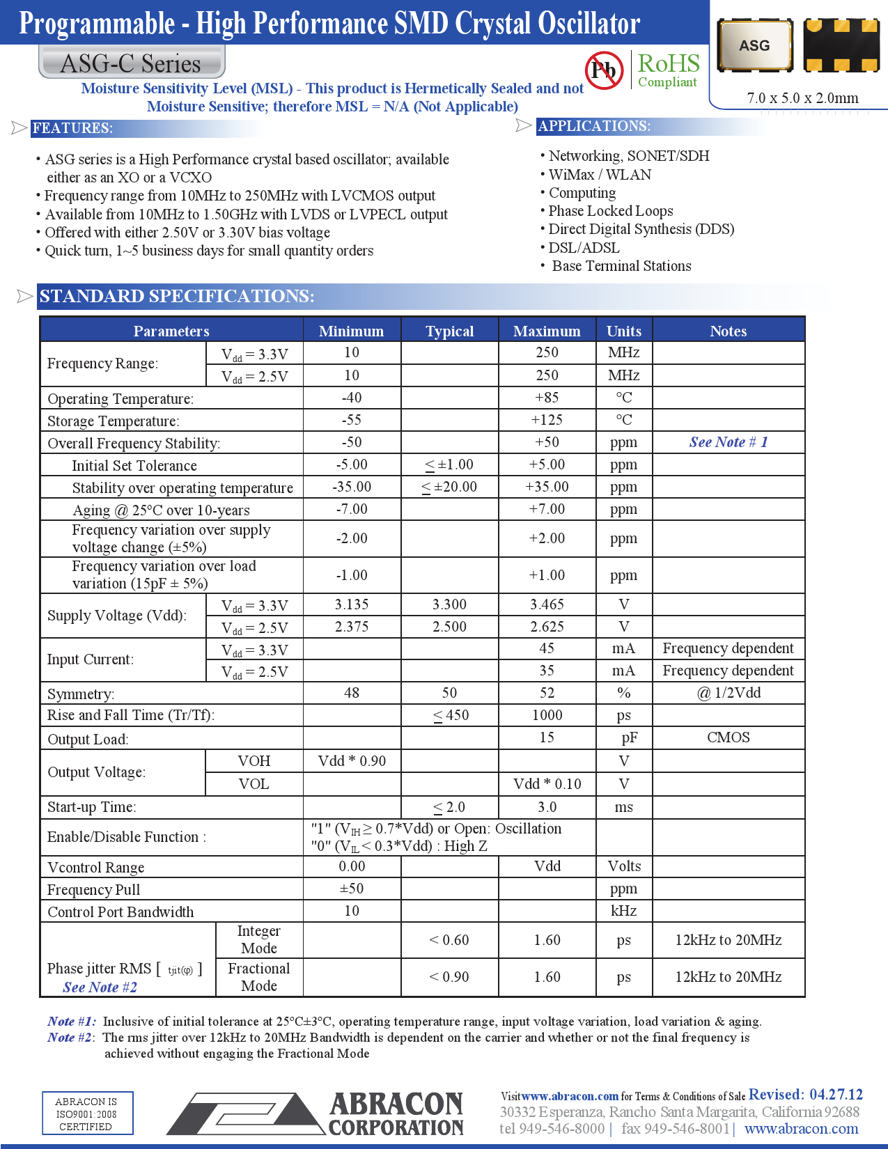ASG-C-V-B-50.000MHZ_（ABRACON）ASG-C-V-B-50.000MHZ中文资料_价格_PDF手册-立创电子商城