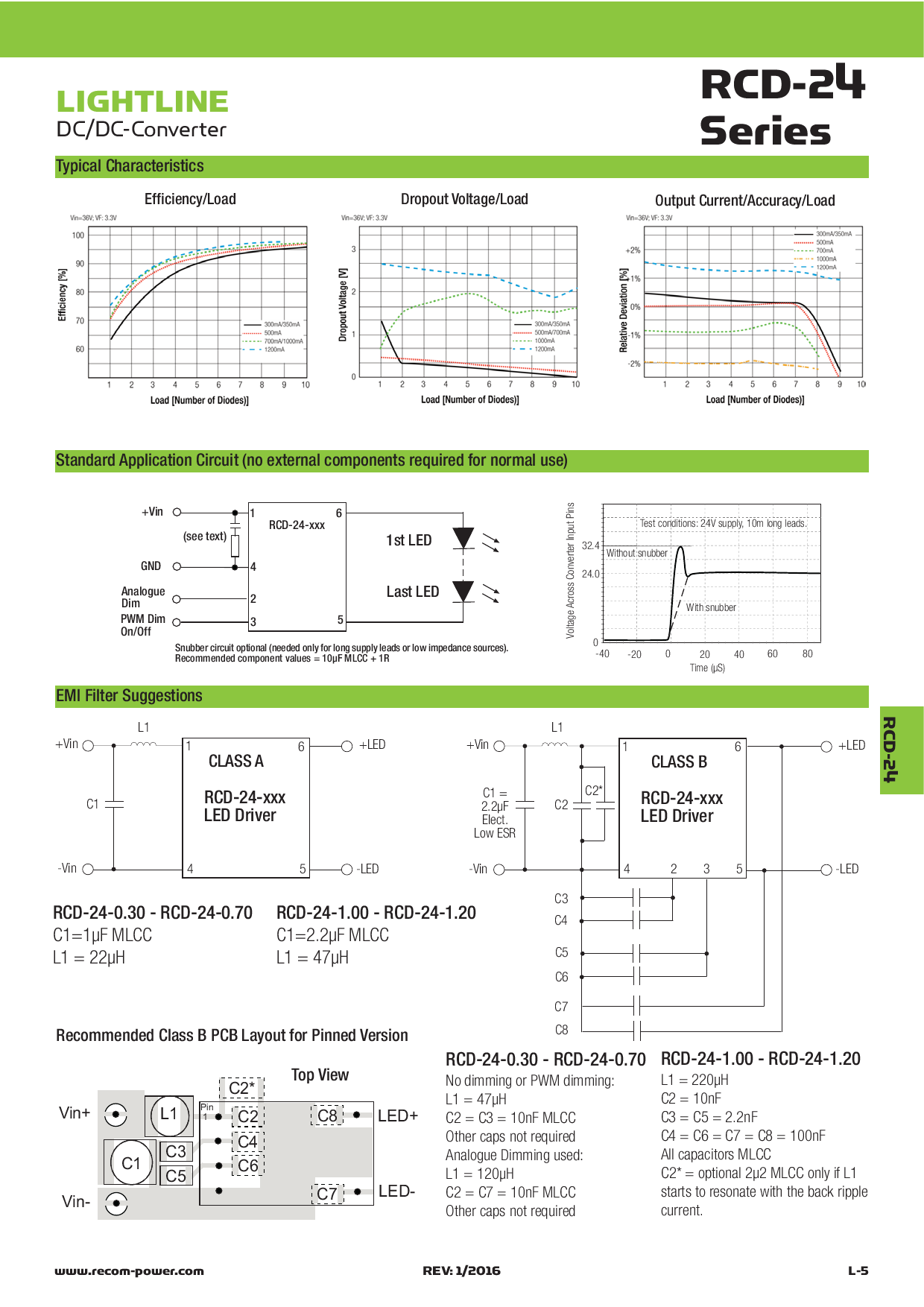 RCD-24-0.35/W/X3_（Recom Power）RCD-24-0.35/W/X3中文资料_价格_PDF手册-立创电子商城