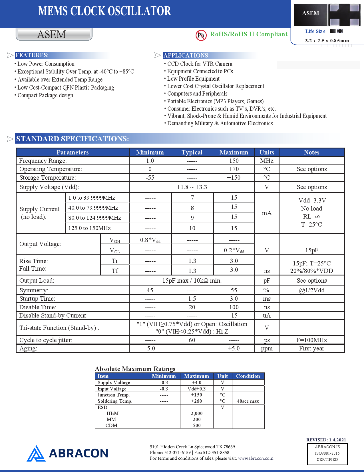 ASEM1-100.000MHZ-LC-T_（ABRACON）ASEM1-100.000MHZ-LC-T中文资料_价格_PDF手册-立创电子商城