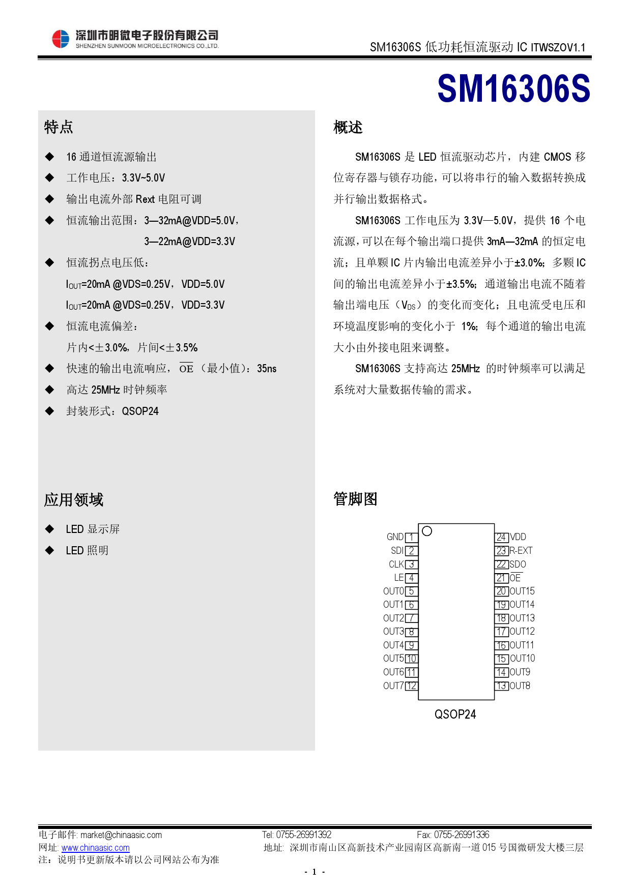 SM16306S_（明微）SM16306S中文资料_价格_PDF手册-立创电子商城