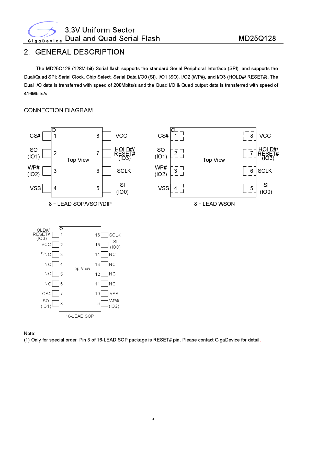 MD25Q128SIG_（GigaDevice(兆易创新)）MD25Q128SIG中文资料_价格_PDF手册-立创电子商城