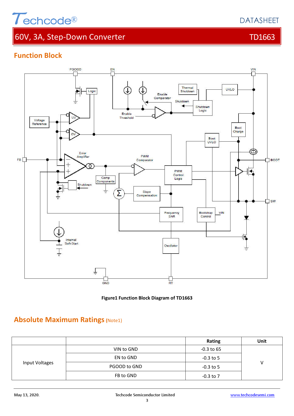TD1663_（Techcode(泰德)）TD1663中文资料_价格_PDF手册-立创电子商城