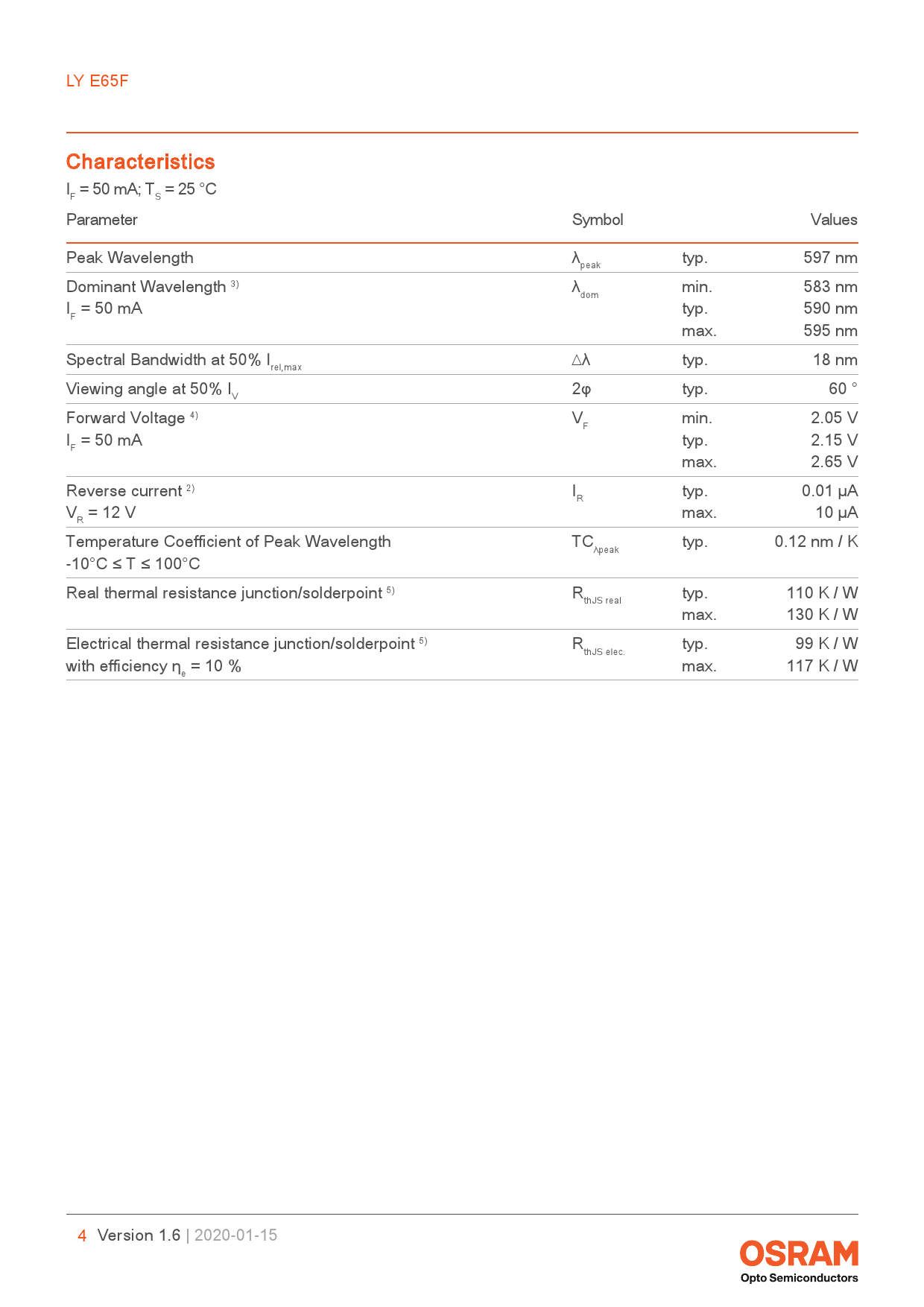 LY E65F-DAEA-35-3B5A-50-R33-Z_（OSRAM(欧司朗)）LY E65F-DAEA-35-3B5A-50-R33-Z ...