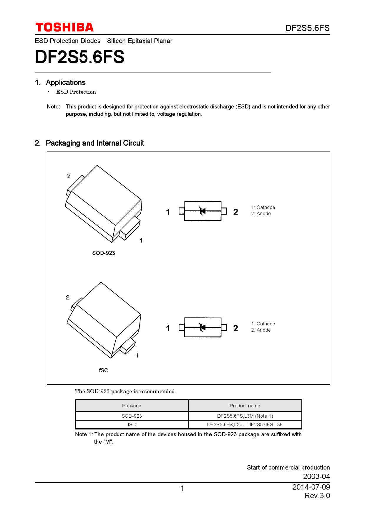 DF2S5.6FS,L3M_（TOSHIBA(东芝)）DF2S5.6FS,L3M中文资料_价格_PDF手册-立创电子商城