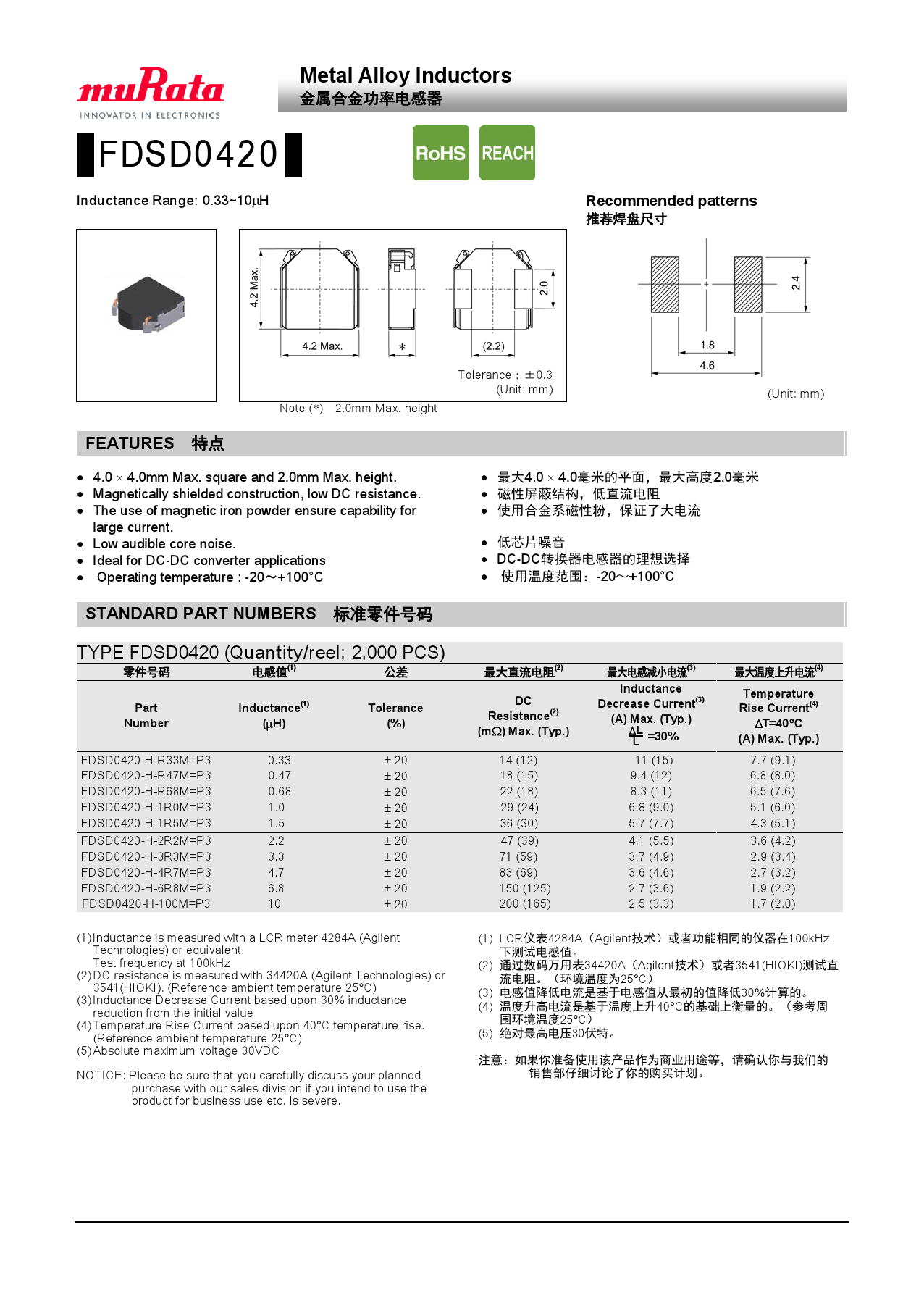 FDSD0420-H-4R7M=P3_（muRata(村田)）FDSD0420-H-4R7M=P3中文资料_价格_PDF手册-立创电子商城