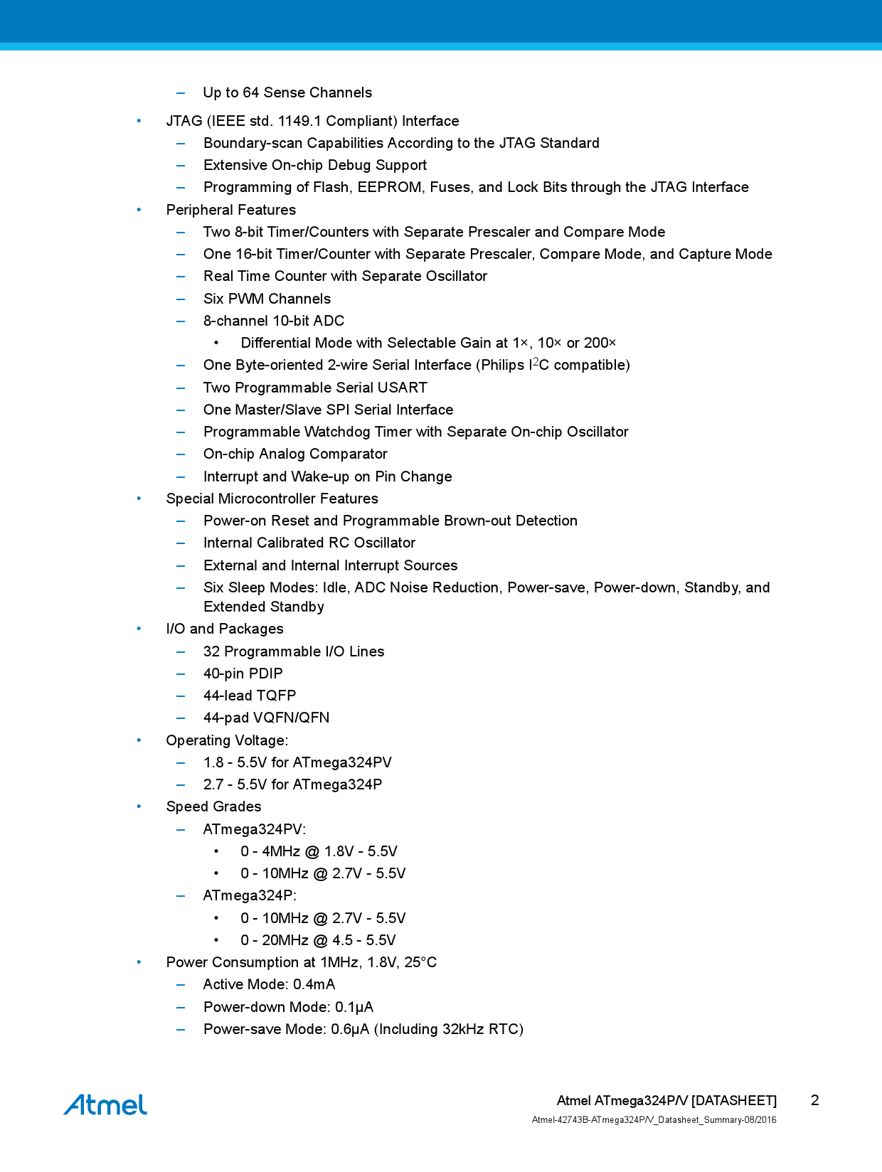 ATMEGA324P-20MU_（MICROCHIP(美国微芯)）ATMEGA324P-20MU中文资料_价格_PDF手册-立创电子商城