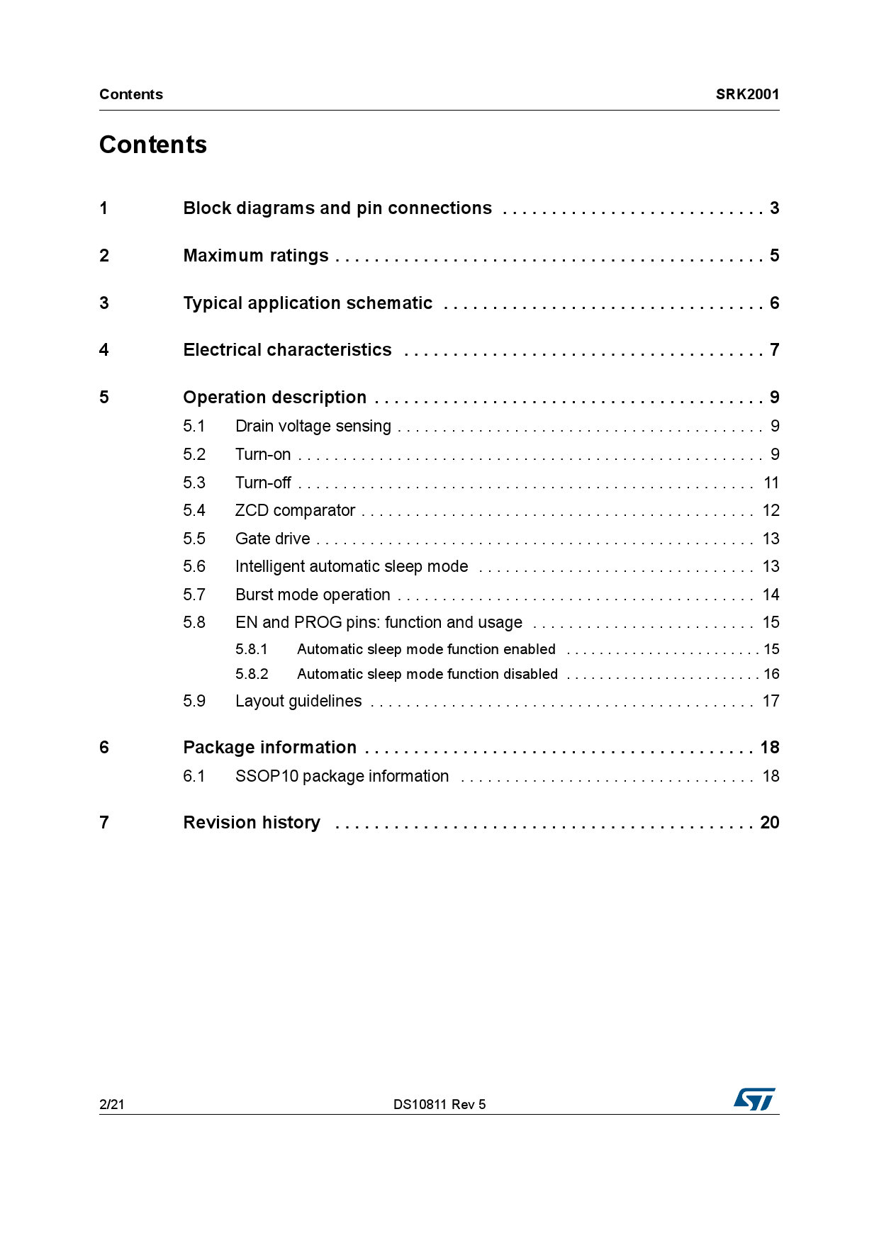 SRK2001_（ST(意法半导体)）SRK2001中文资料_价格_PDF手册-立创电子商城