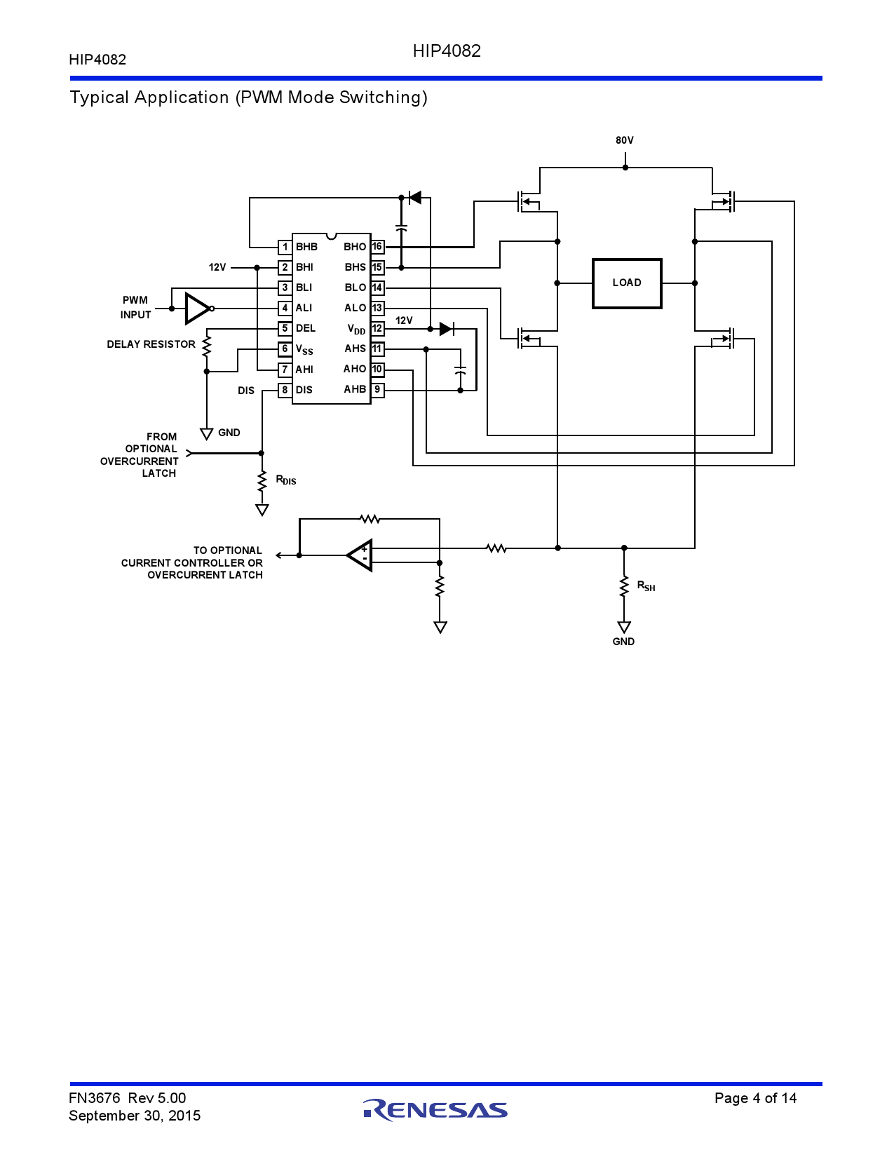 HIP4082IBZ_（RENESAS(瑞萨)/IDT）HIP4082IBZ中文资料_价格_PDF手册-立创电子商城