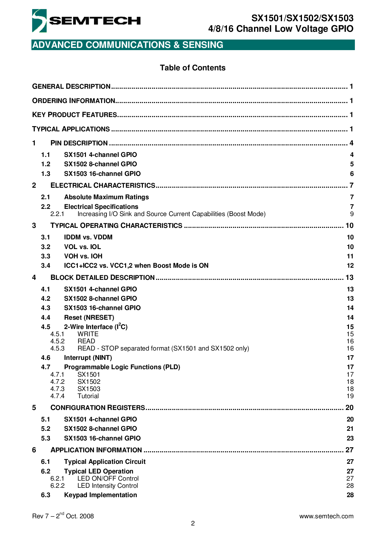 SX1502I087TRT_（SEMTECH）SX1502I087TRT中文资料_价格_PDF手册-立创电子商城