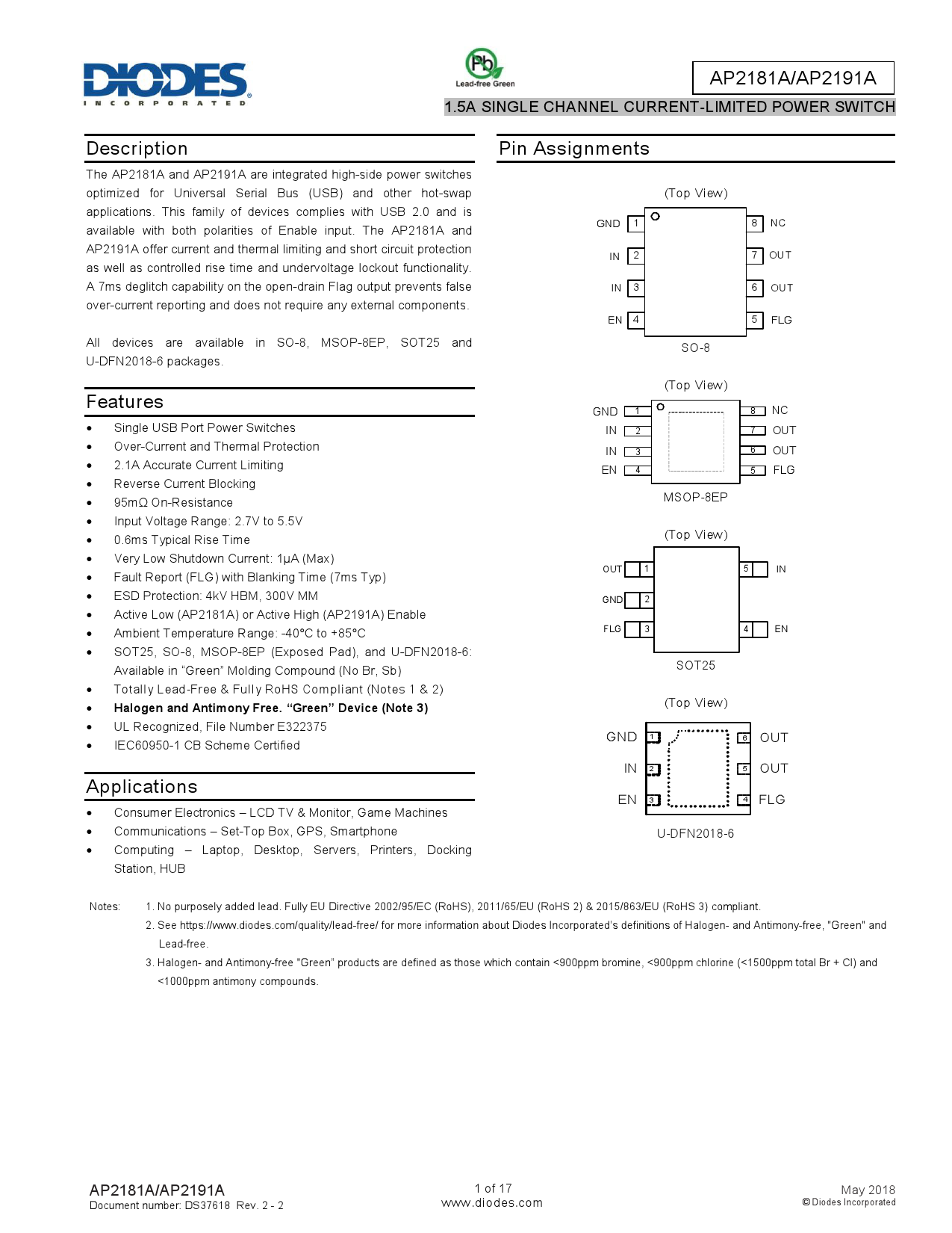 AP2191AW-7_（DIODES(美台)）AP2191AW-7中文资料_价格_PDF手册-立创电子商城