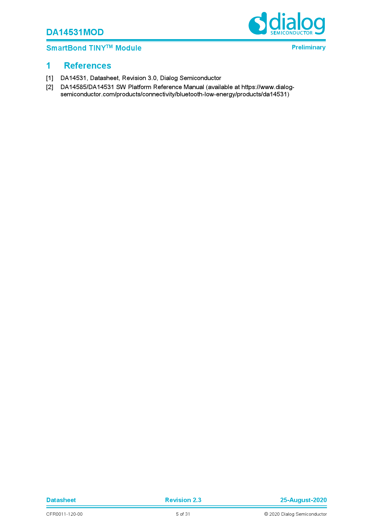 DA14531MOD-00F01002_（Dialog Semiconductor）DA14531MOD-00F01002中文资料_价格 ...