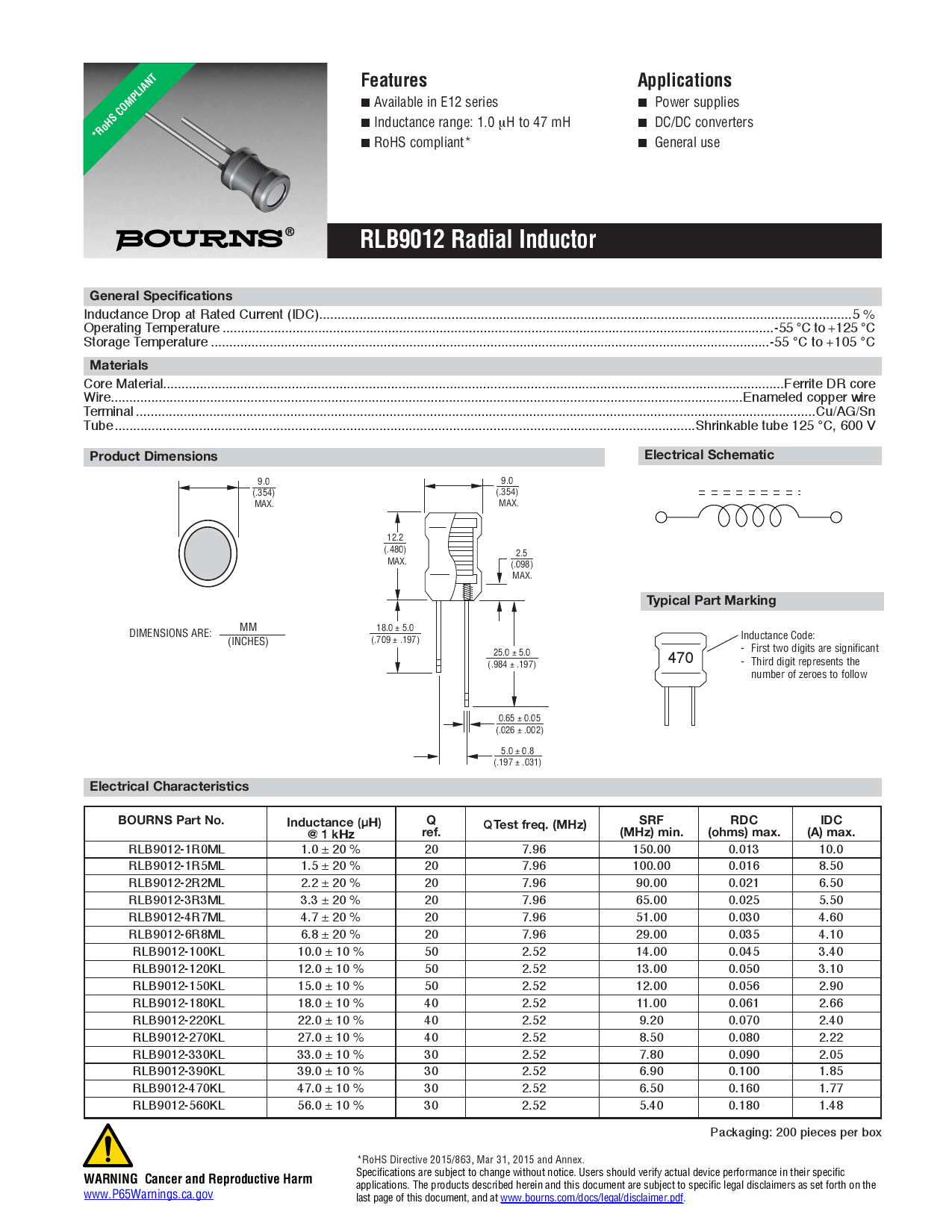 RLB9012-472KL_（BOURNS）RLB9012-472KL中文资料_价格_PDF手册-立创电子商城