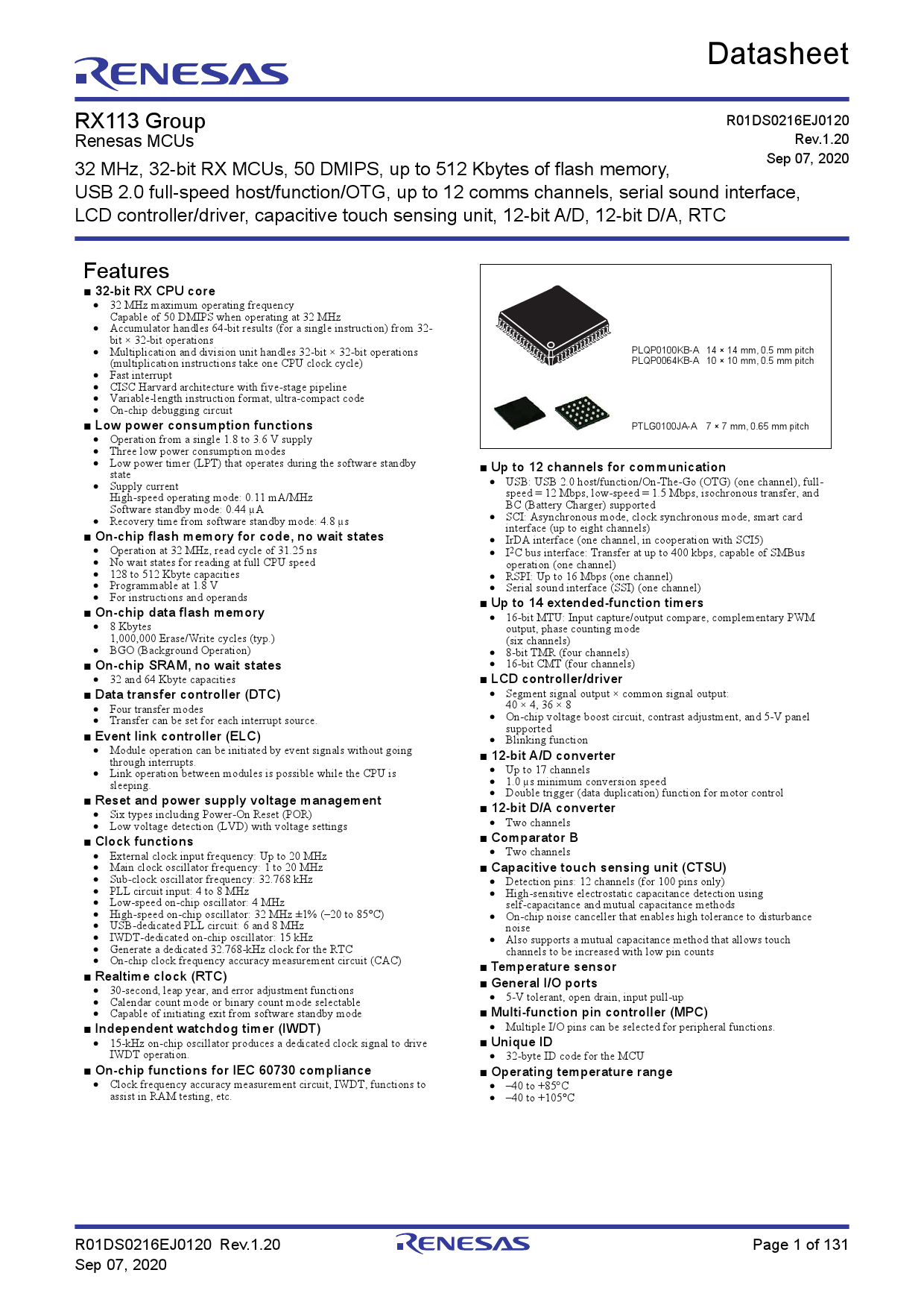 R5F51135ADFM#3A_（RENESAS(瑞萨)/IDT）R5F51135ADFM#3A中文资料_价格_PDF手册-立创电子商城
