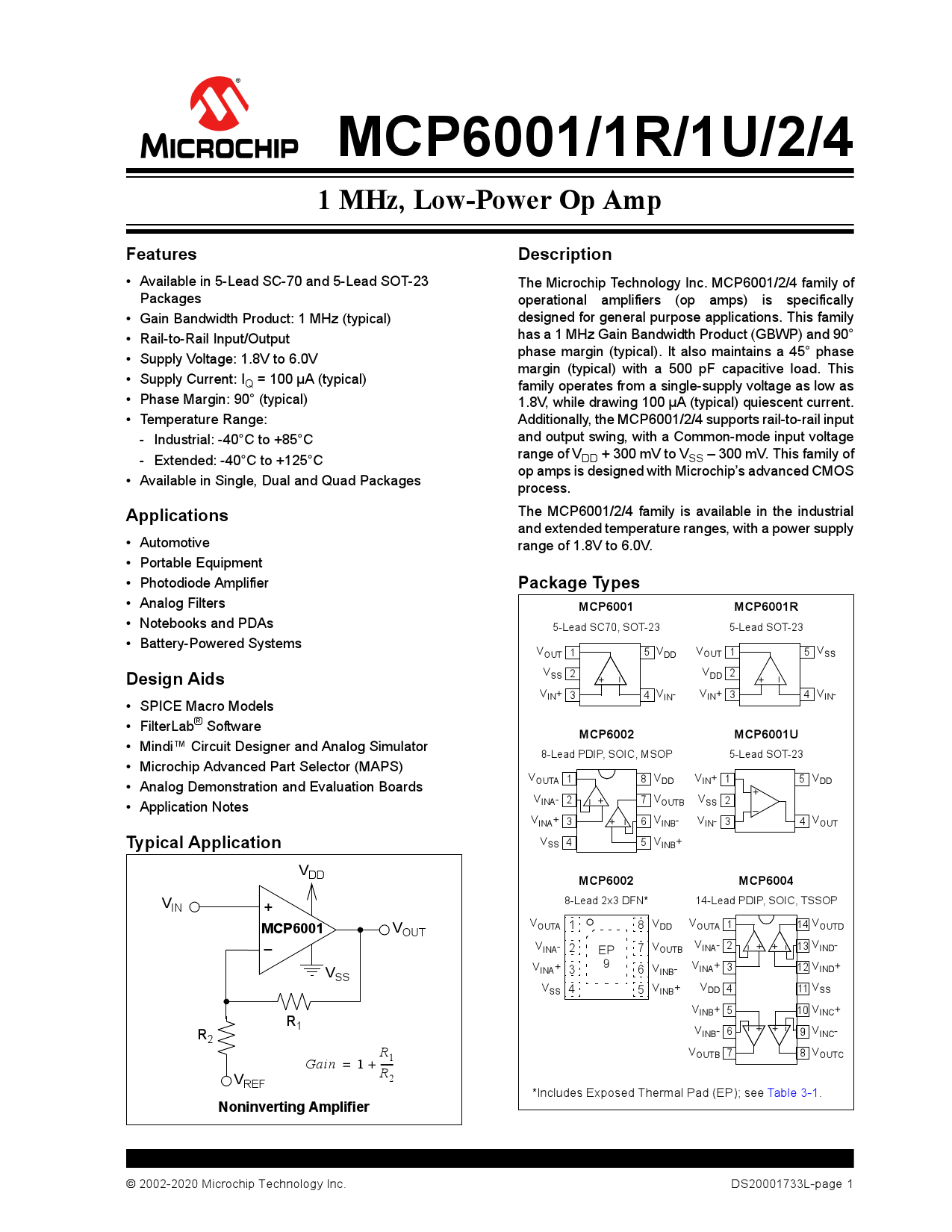 MCP6004-I/SL_（MICROCHIP(美国微芯)）MCP6004-I/SL中文资料_价格_PDF手册-立创电子商城